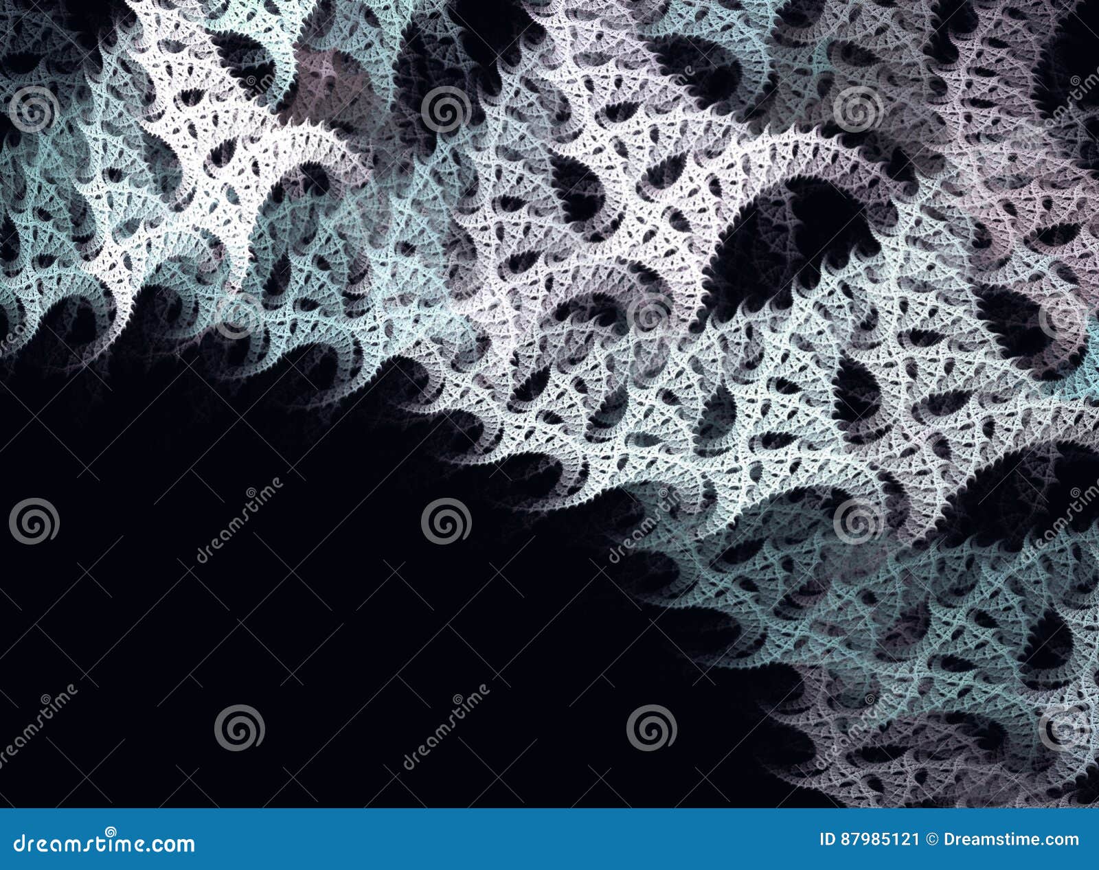 Computer Generated Fractal with a Linear Pattern Stock Illustration ...