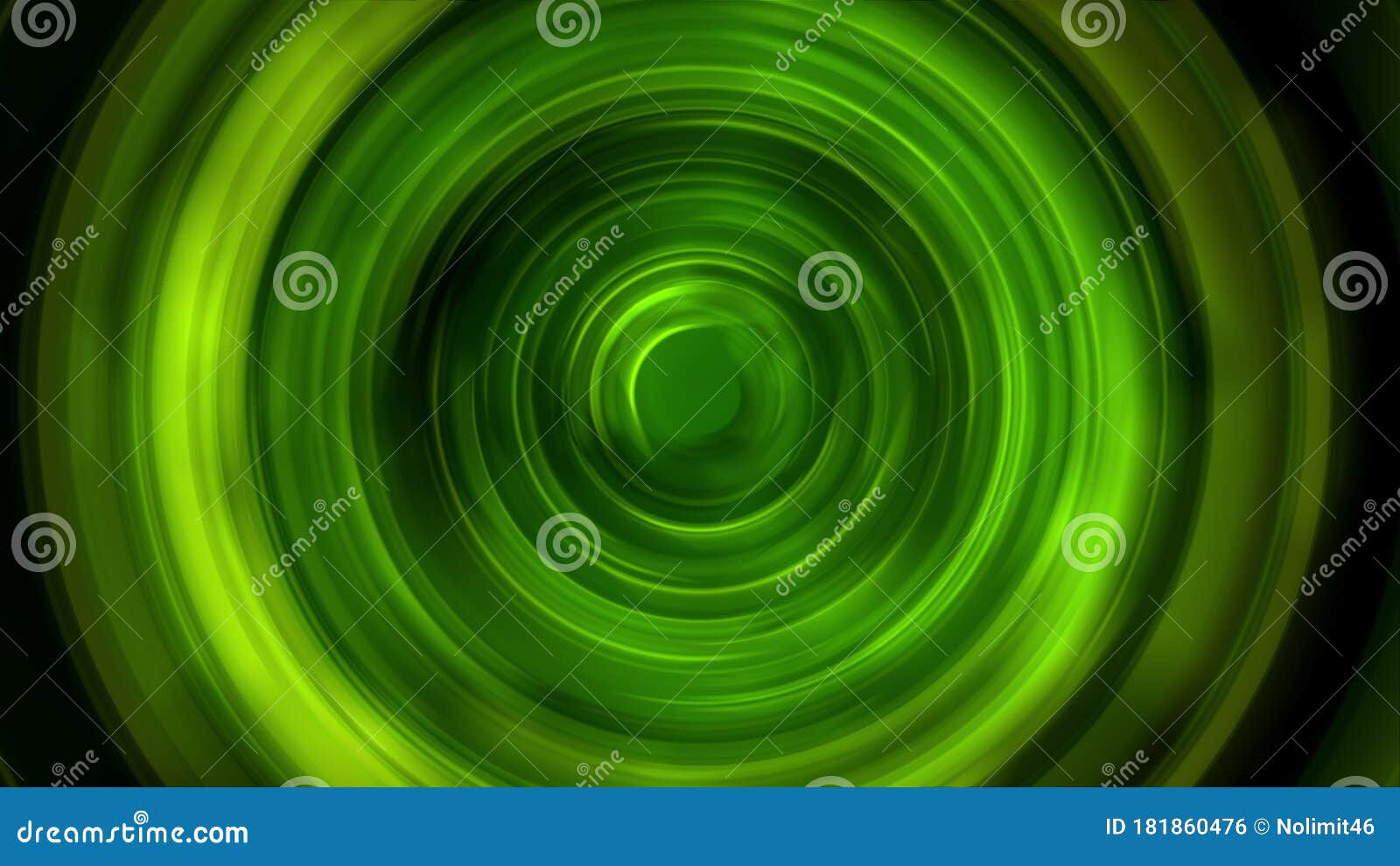 Computer Generated a Funnel of Blur Waves. 3D Rendering Backdrop with ...