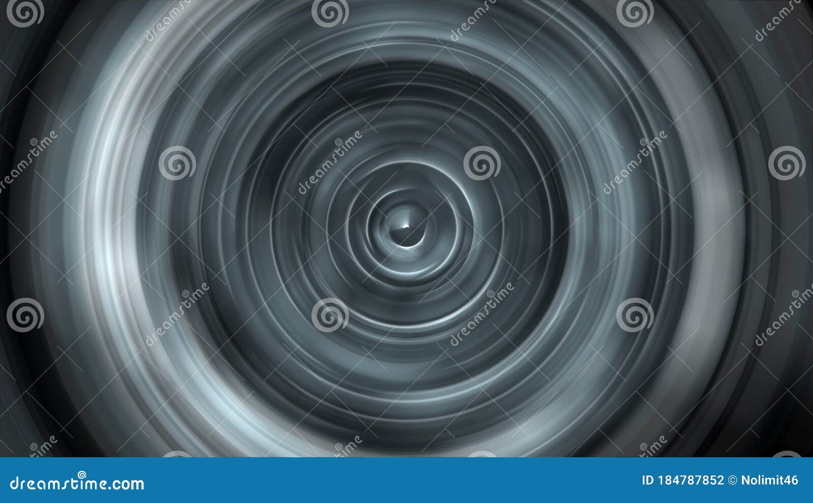 Computer Generated a Funnel of Blur Waves. 3D Rendering Backdrop with ...