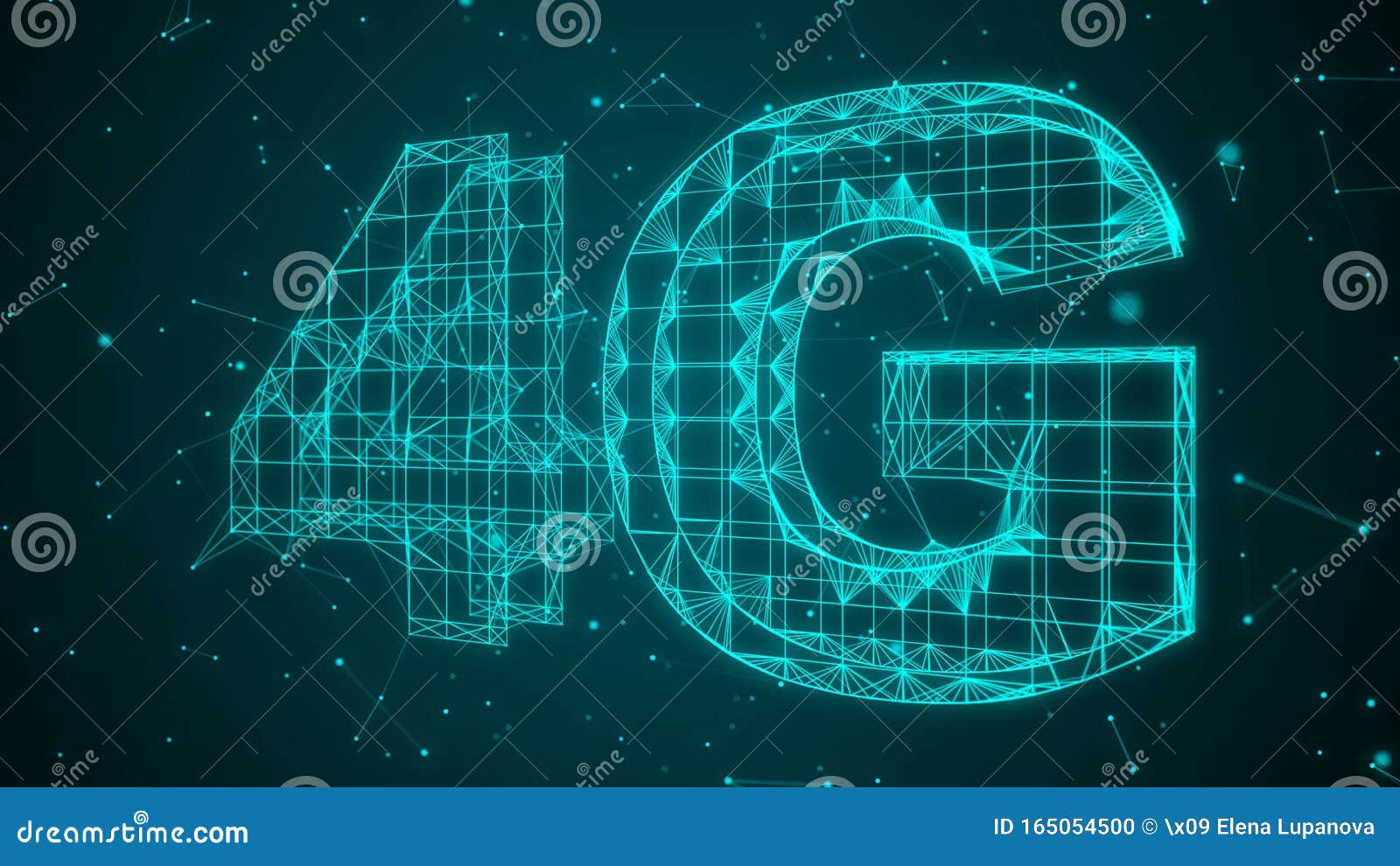 Computer Generated, 4G Connectivity Technology Animation. Stock Footage ...