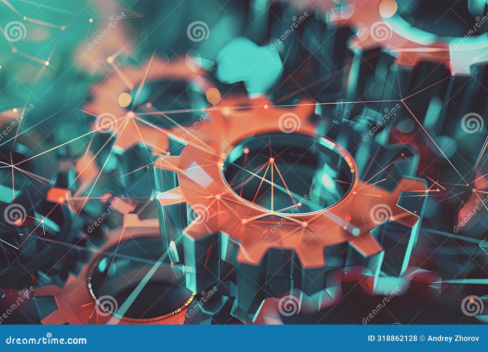 Computer Generated Gear Wheel Stock Illustration - Illustration of ...