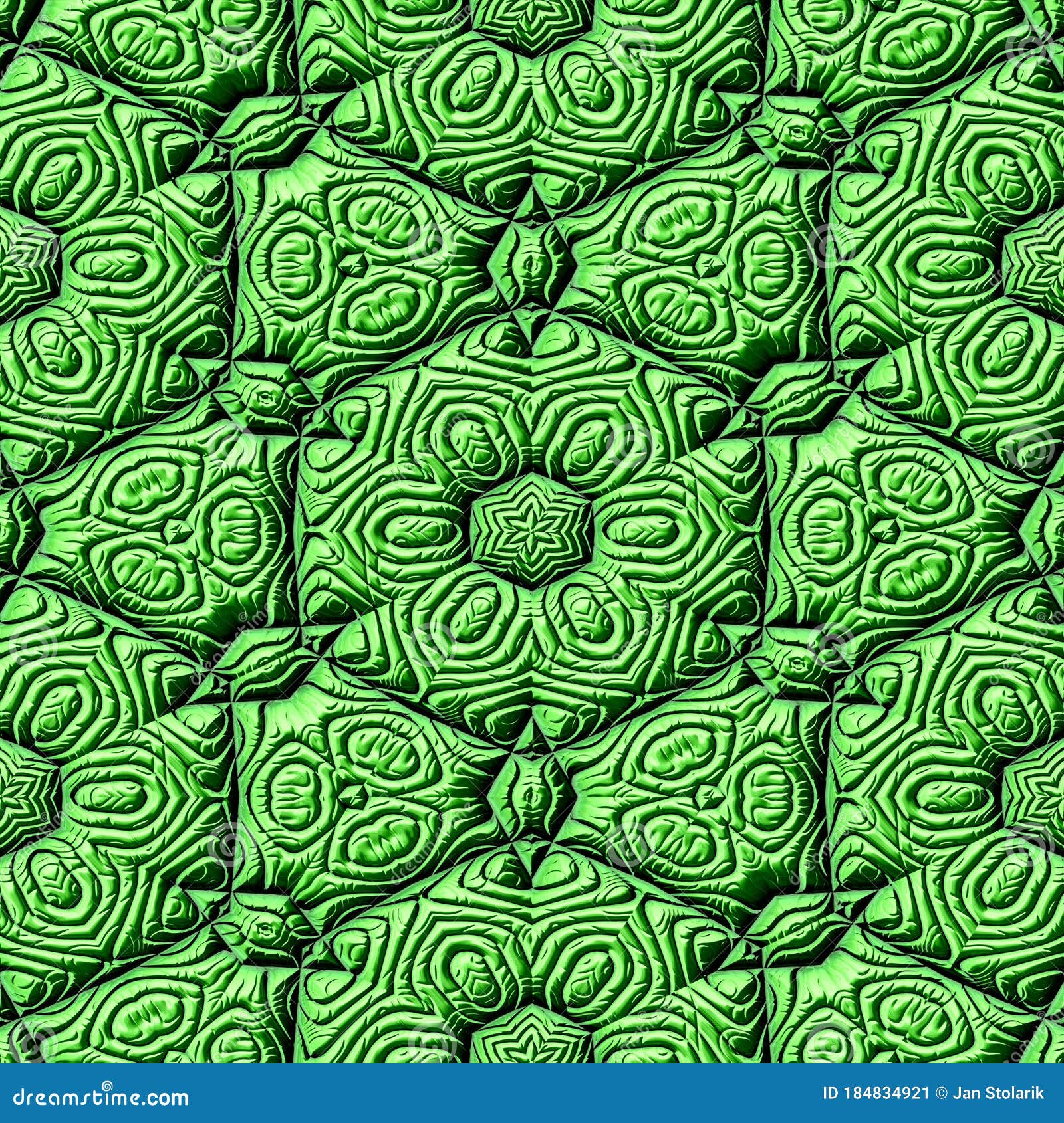 Green Seamless Mayan Texture Stock Illustration - Illustration of ...