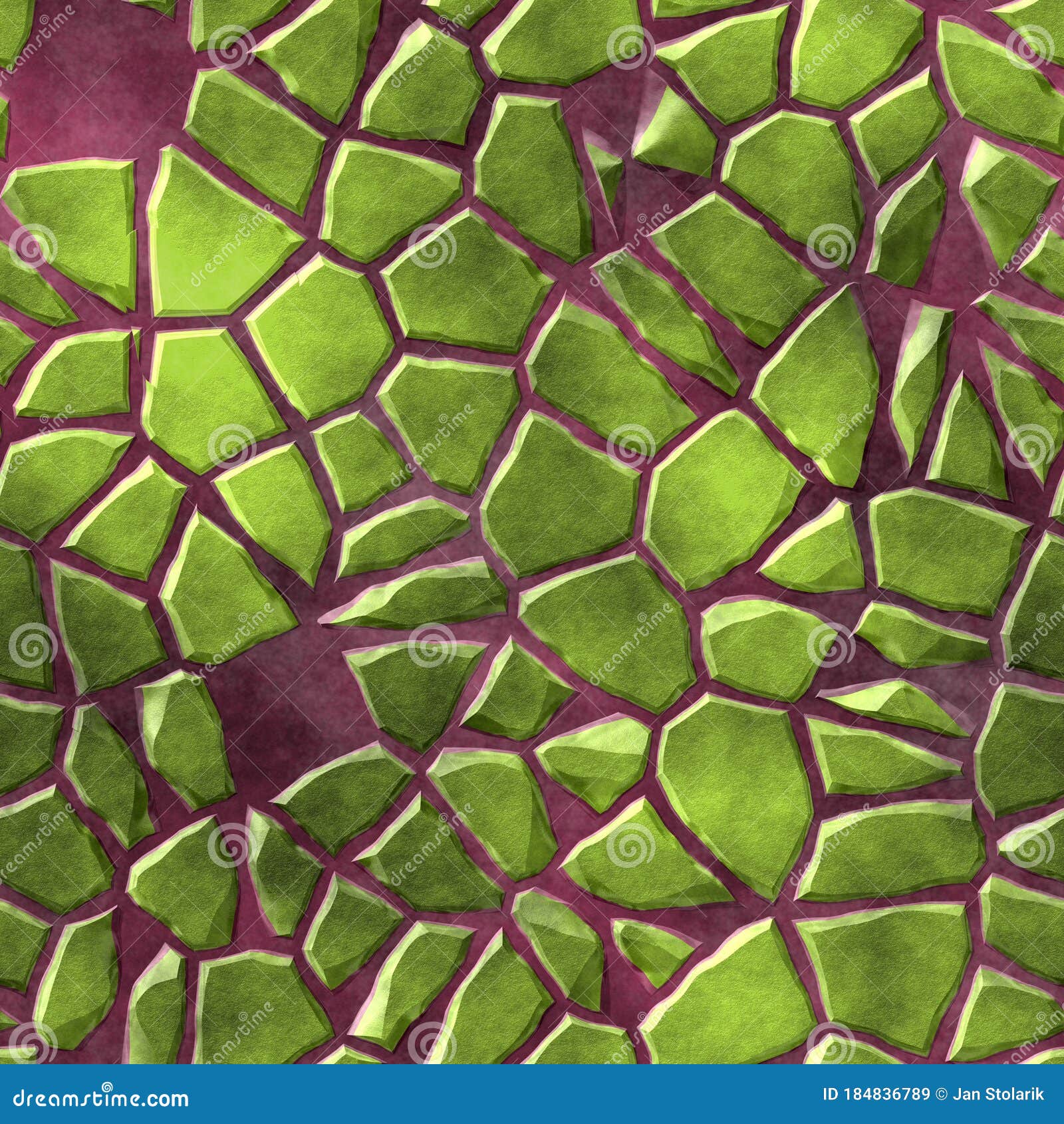 Green Seamless Paving Texture Stock Illustration - Illustration of ...