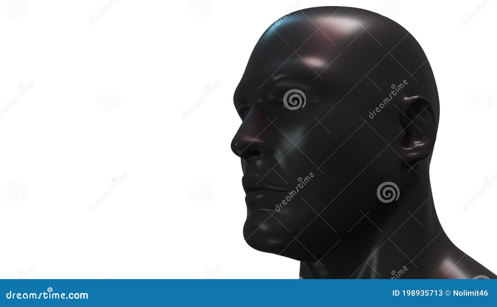 Computer Generated Human Head Transformation. Spike Noise is Displaced ...