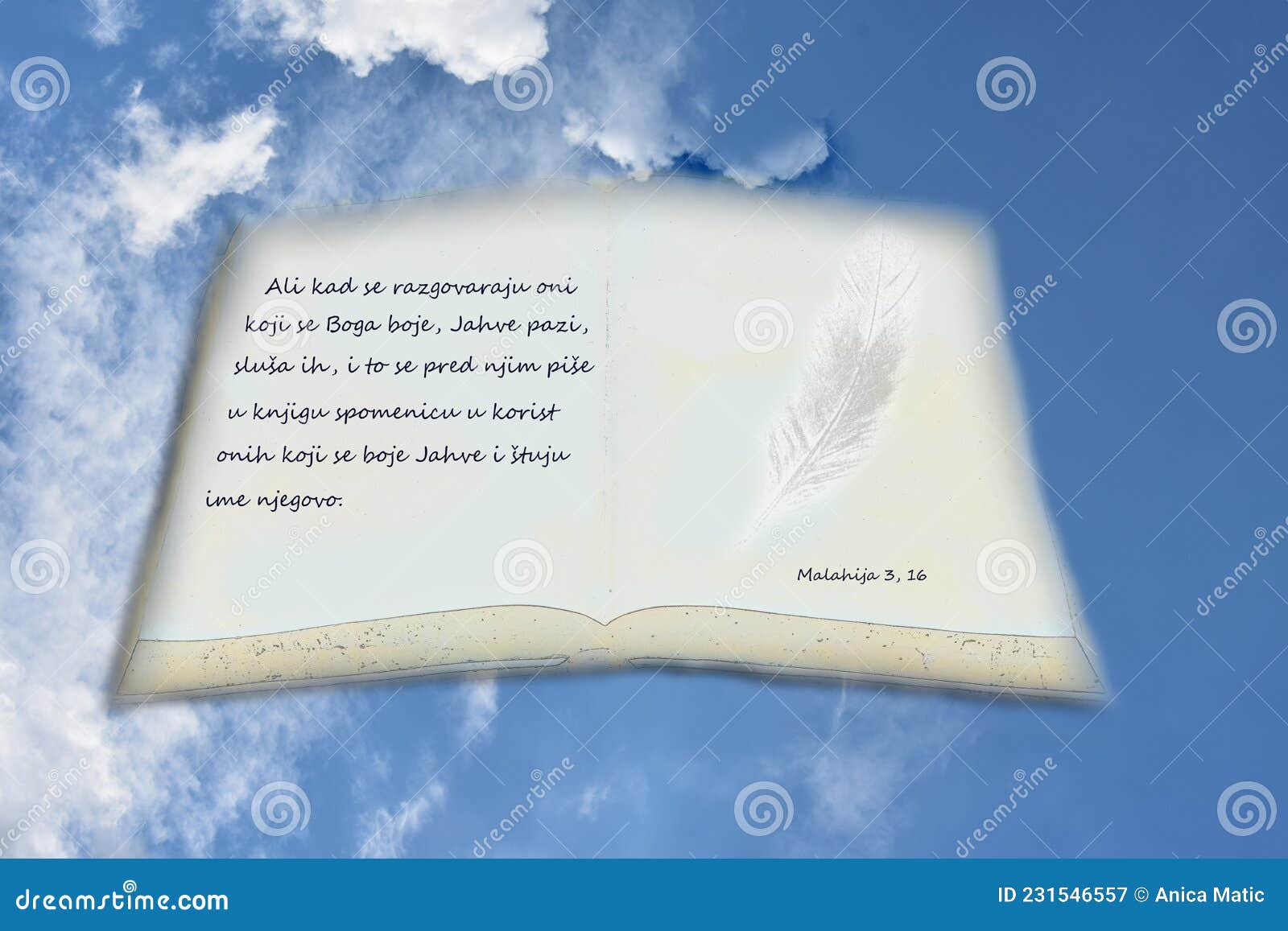 Malachi 3, 16 from the Bible. Stock Illustration - Illustration of ...