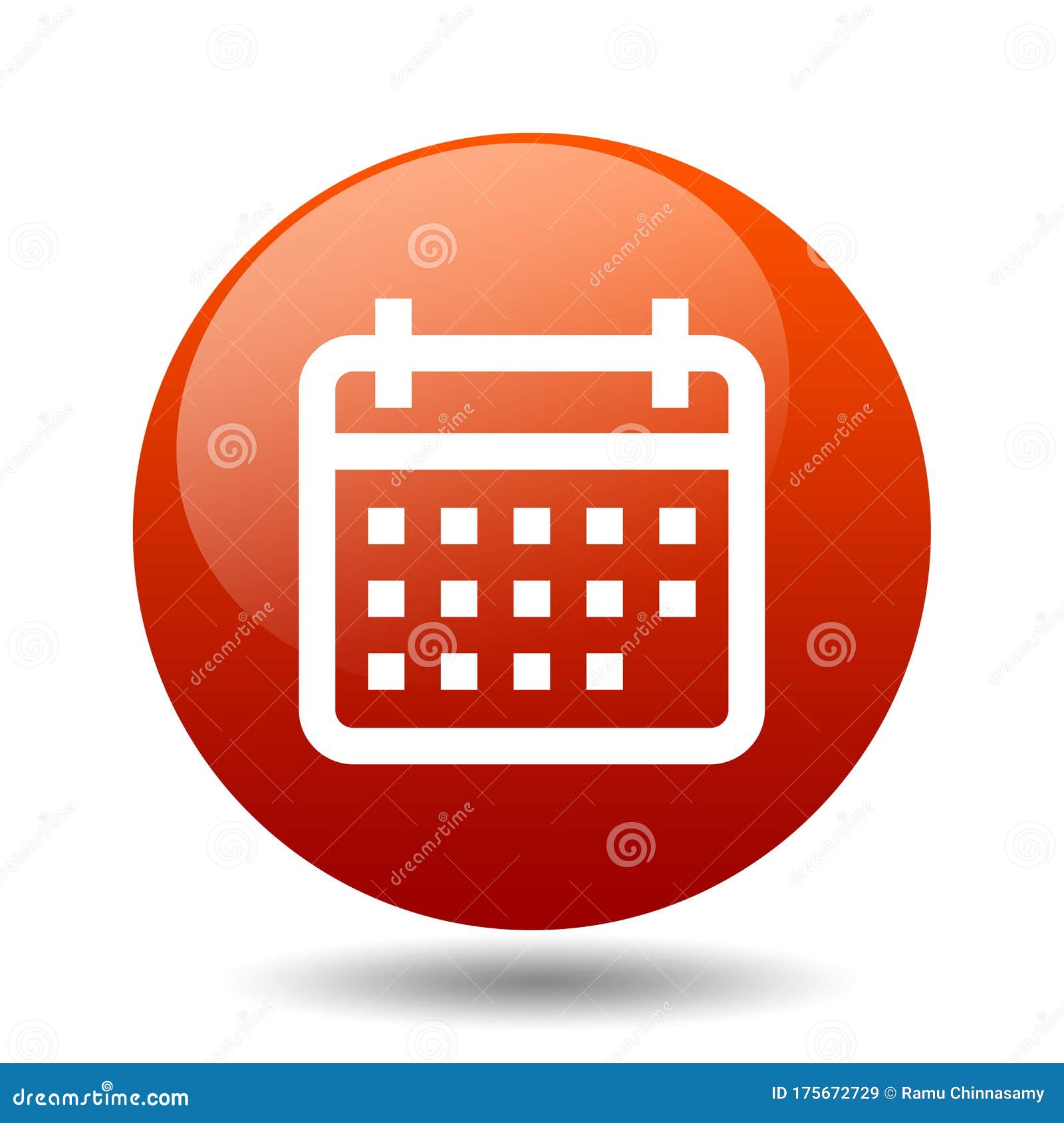 Calendar icon button stock illustration. Illustration of number - 175672729