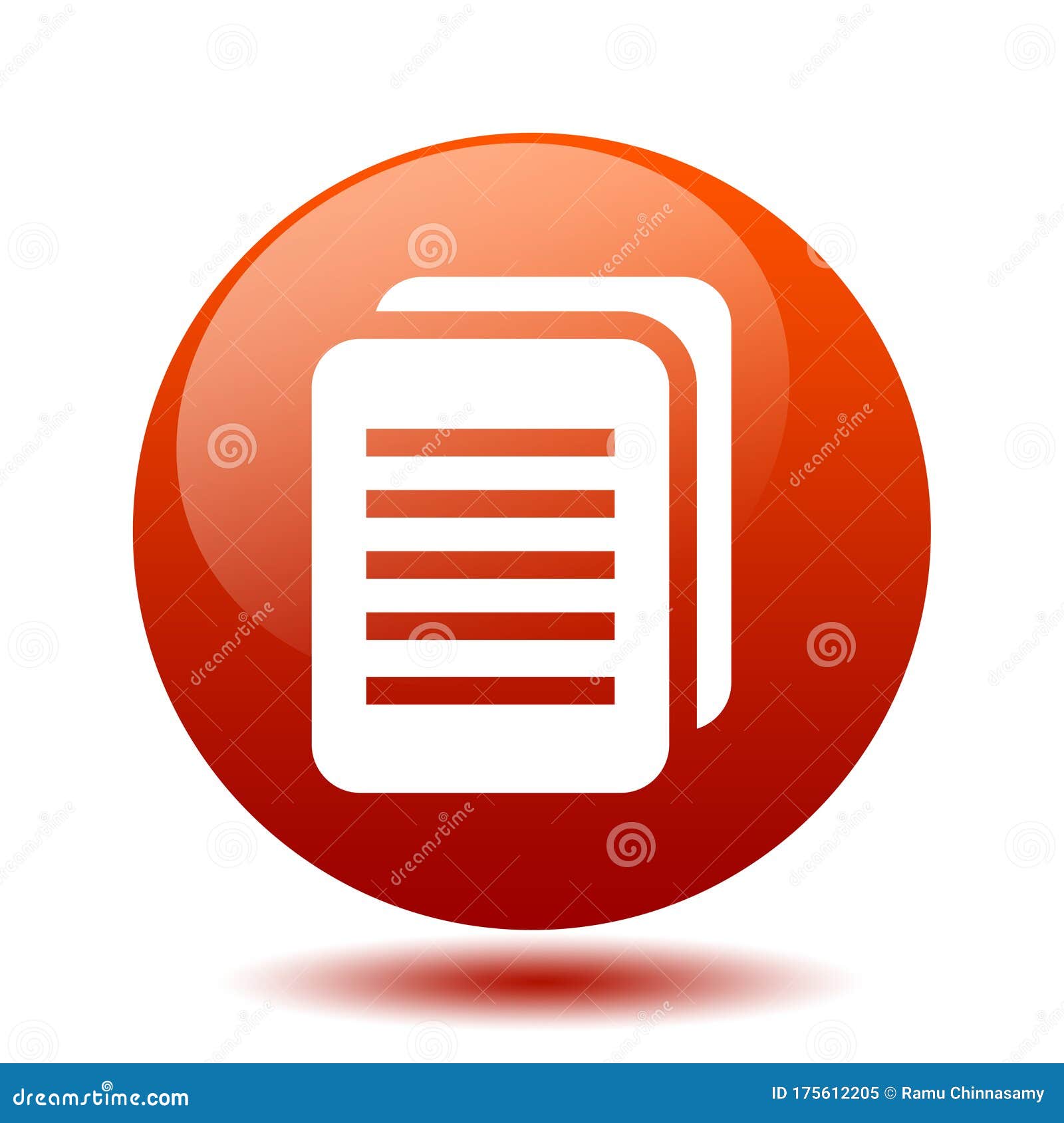 Document icon button stock illustration. Illustration of computing ...