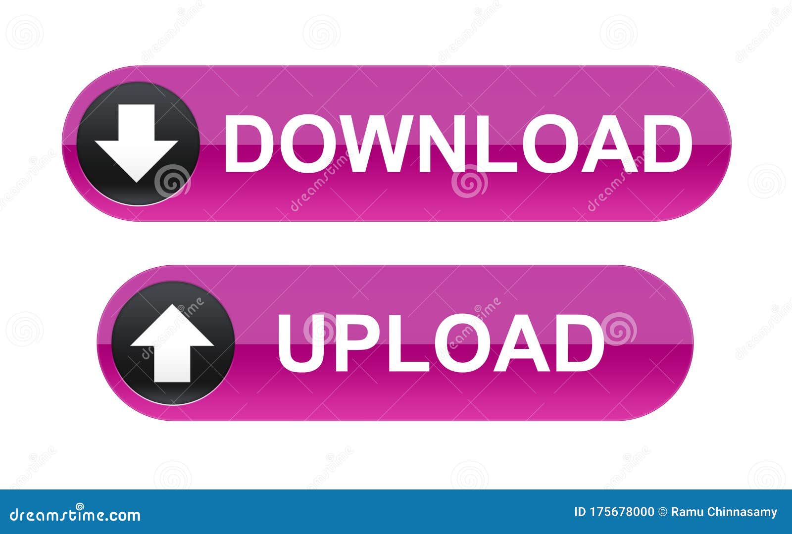 Download upload buttons stock illustration. Illustration of cyberspace ...
