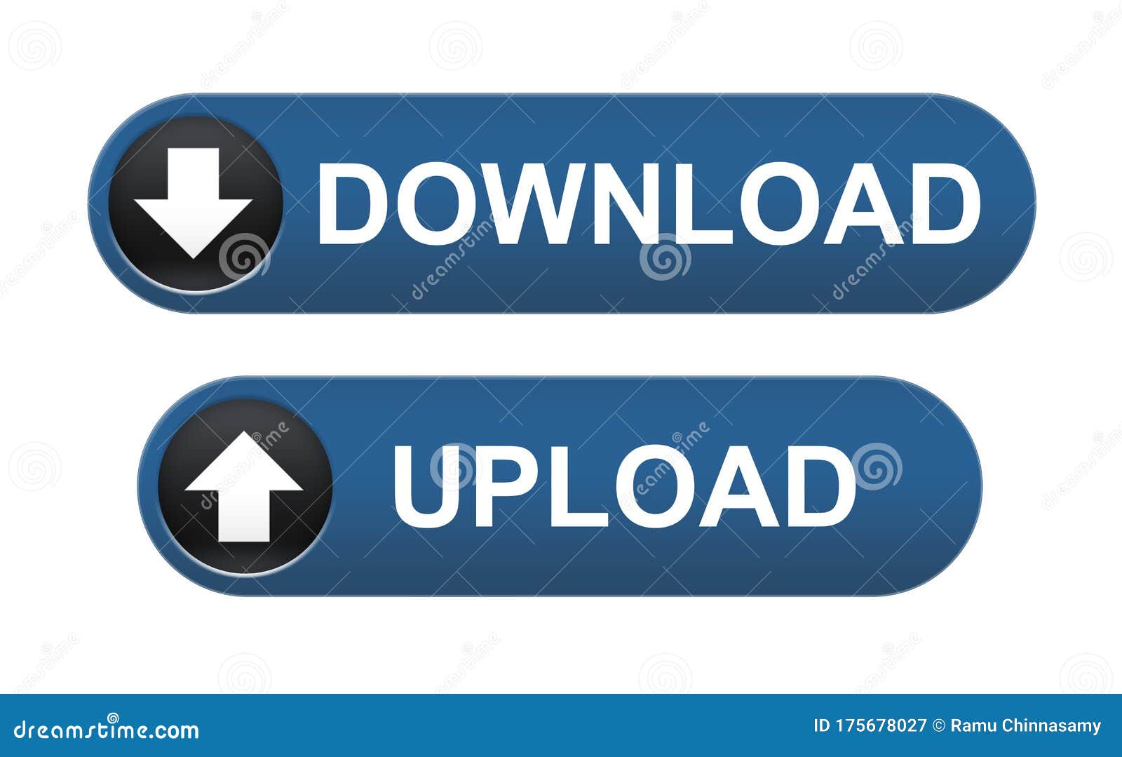 Download upload buttons stock illustration. Illustration of ...