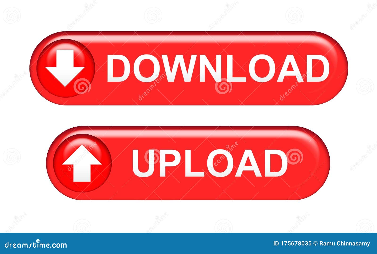Download upload buttons stock illustration. Illustration of generated ...
