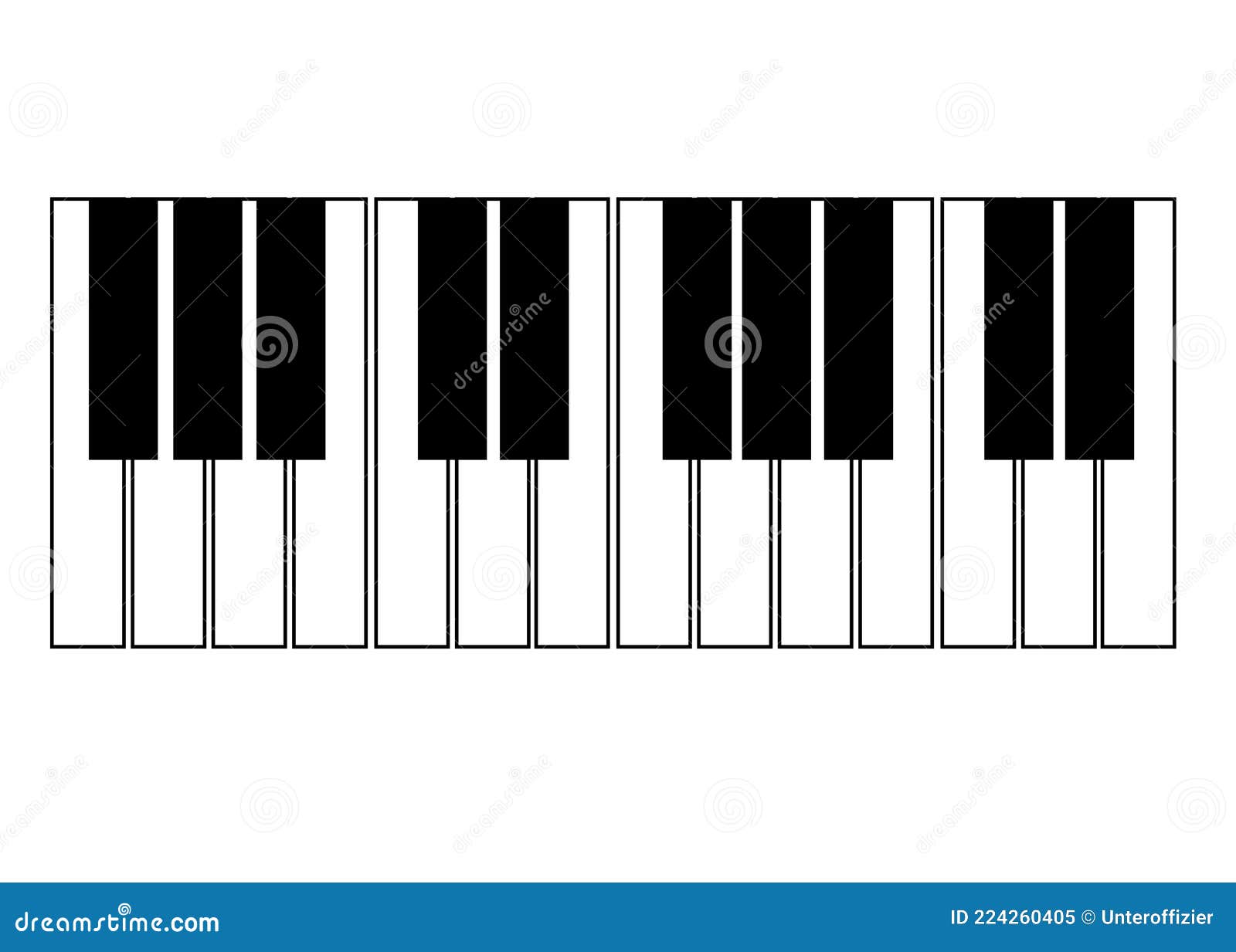 The Black and White Keys of a Piano Keyboard Arrangement Sequence White ...