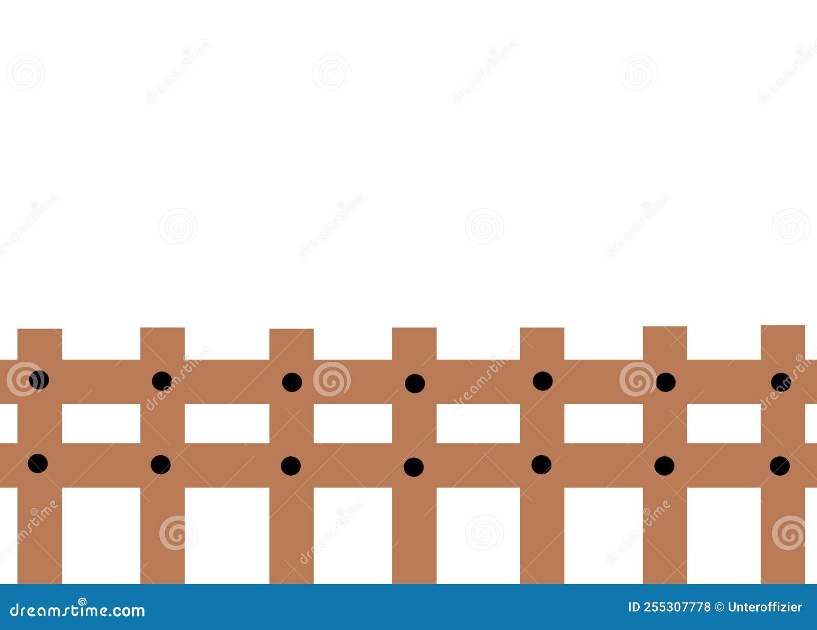 Wooden Enclosures. Wood Fence, Timber Palisade Garden Railing Cartoon ...