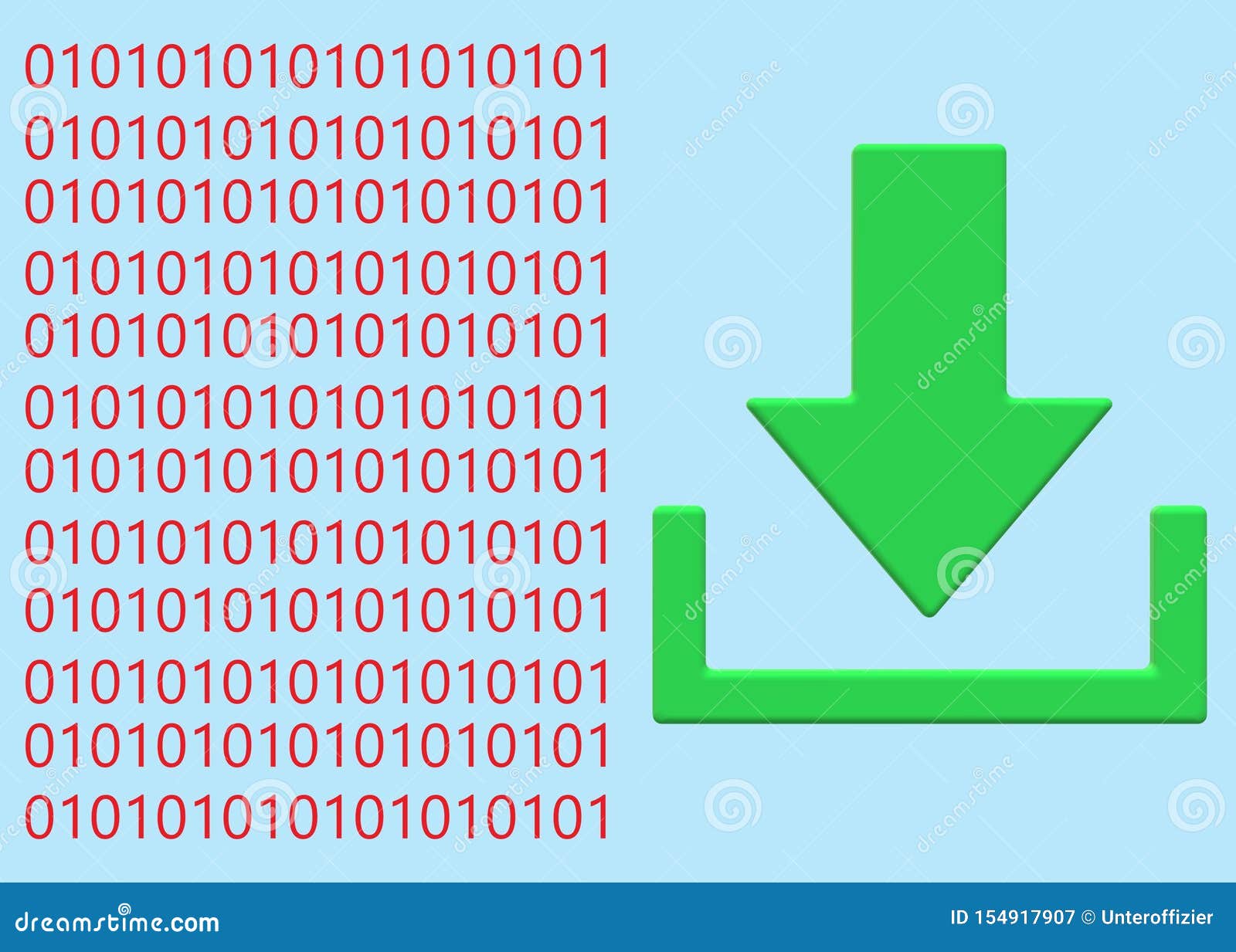 Red Green Bytes Of Binary Code Flying In A Vortex Stock Photo ...