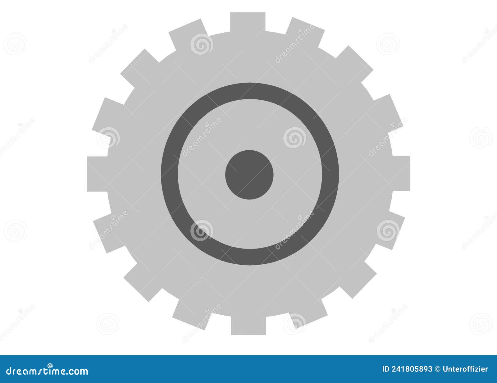 A Light Grey 16 Teeth Gear Cog with Inner Dark Grey Rims and Shaft ...