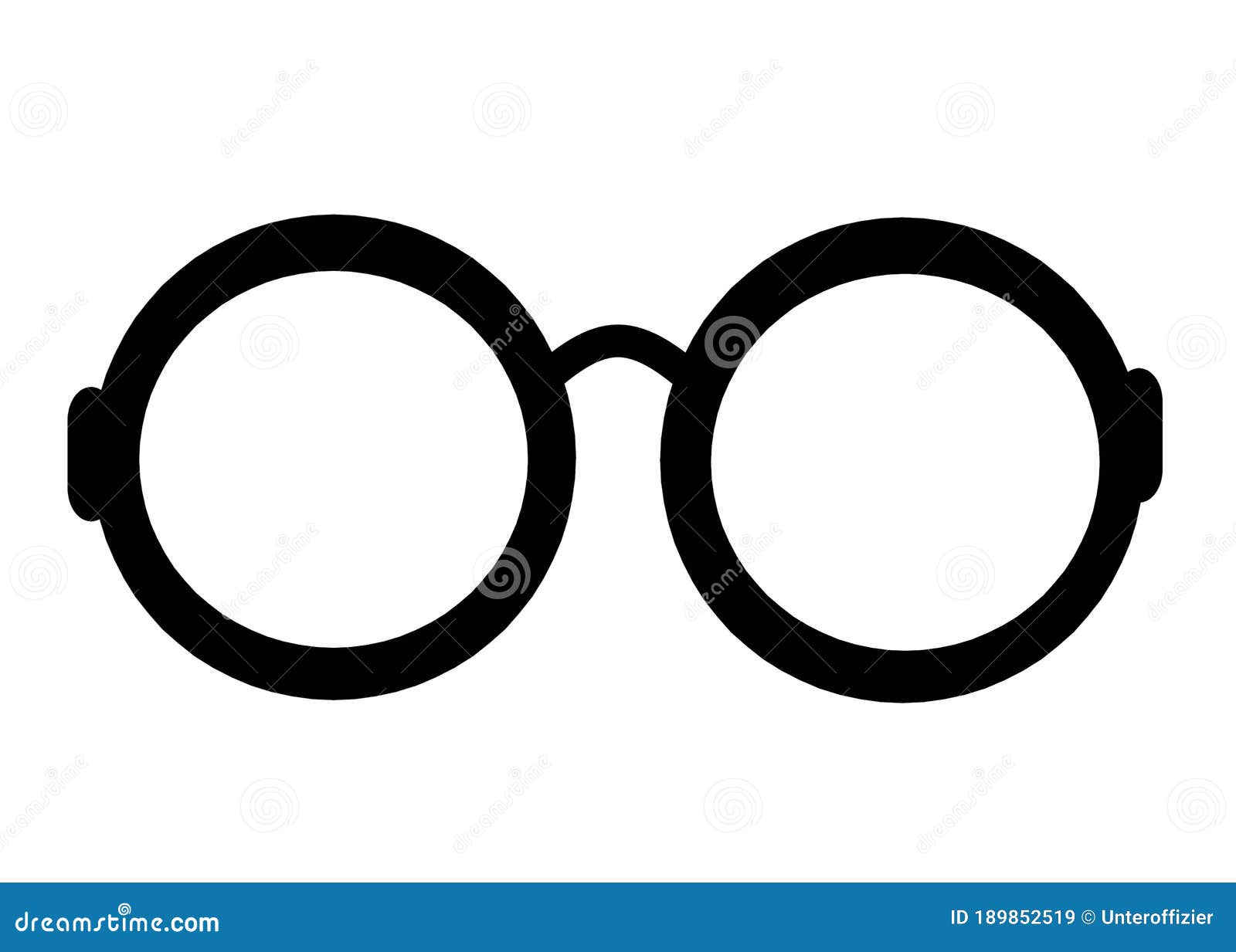 A Simple Illustration Of A Pair Of Round Shaped Eye Glasses Stock Illustration Illustration Of