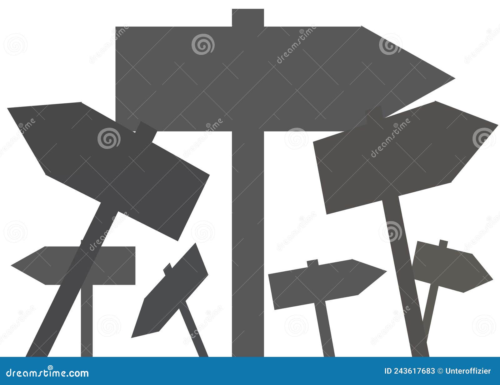 Multiple Signs Vector Illustration | CartoonDealer.com #39838810