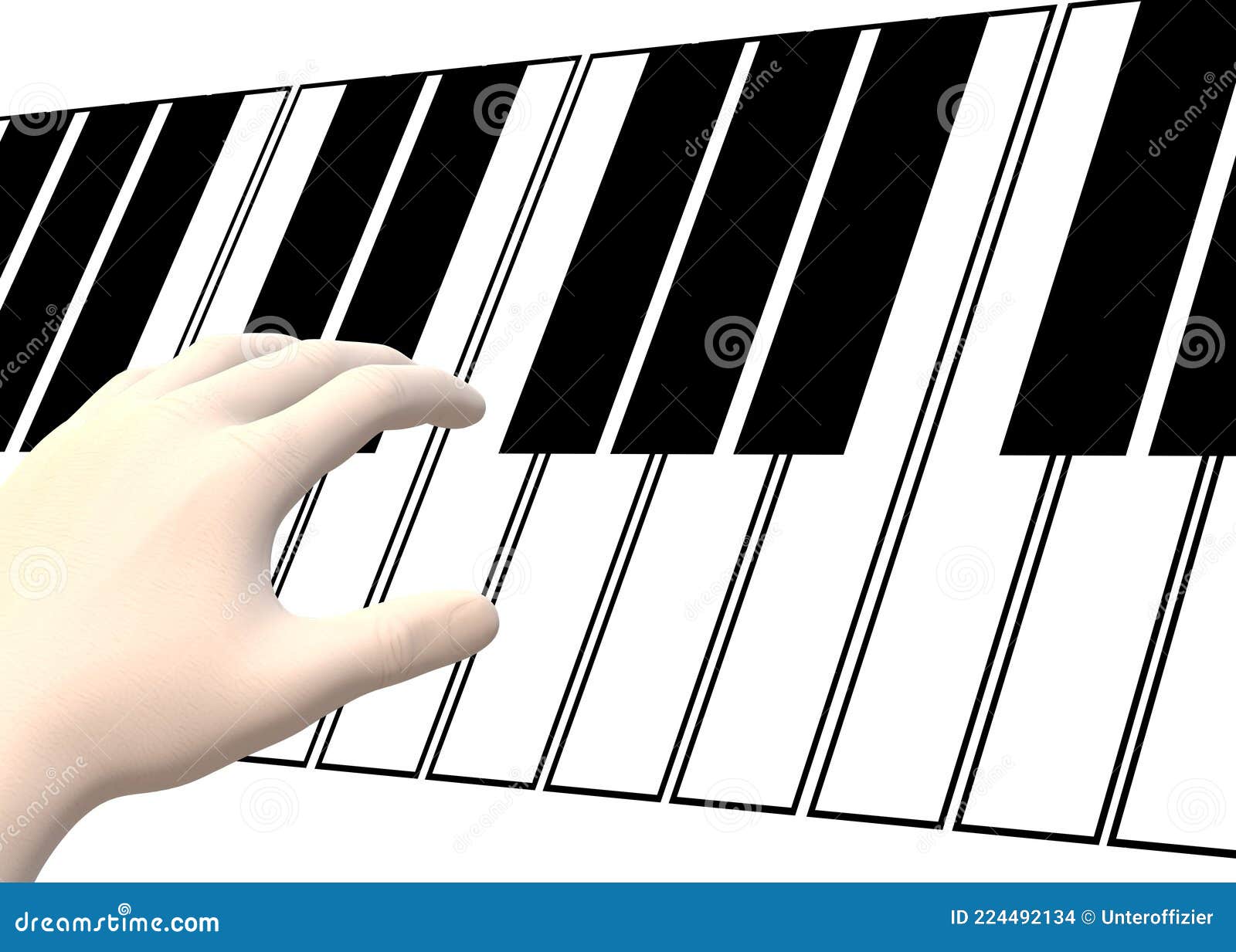 Three Octaves On A Musical Keyboard Vector Illustration | CartoonDealer ...