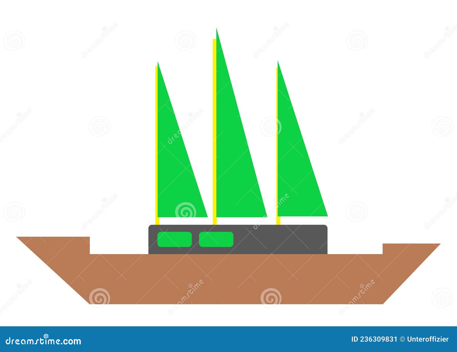 Simplified Map Of Bermuda Outline, With Slightly Bent Flag Under ...