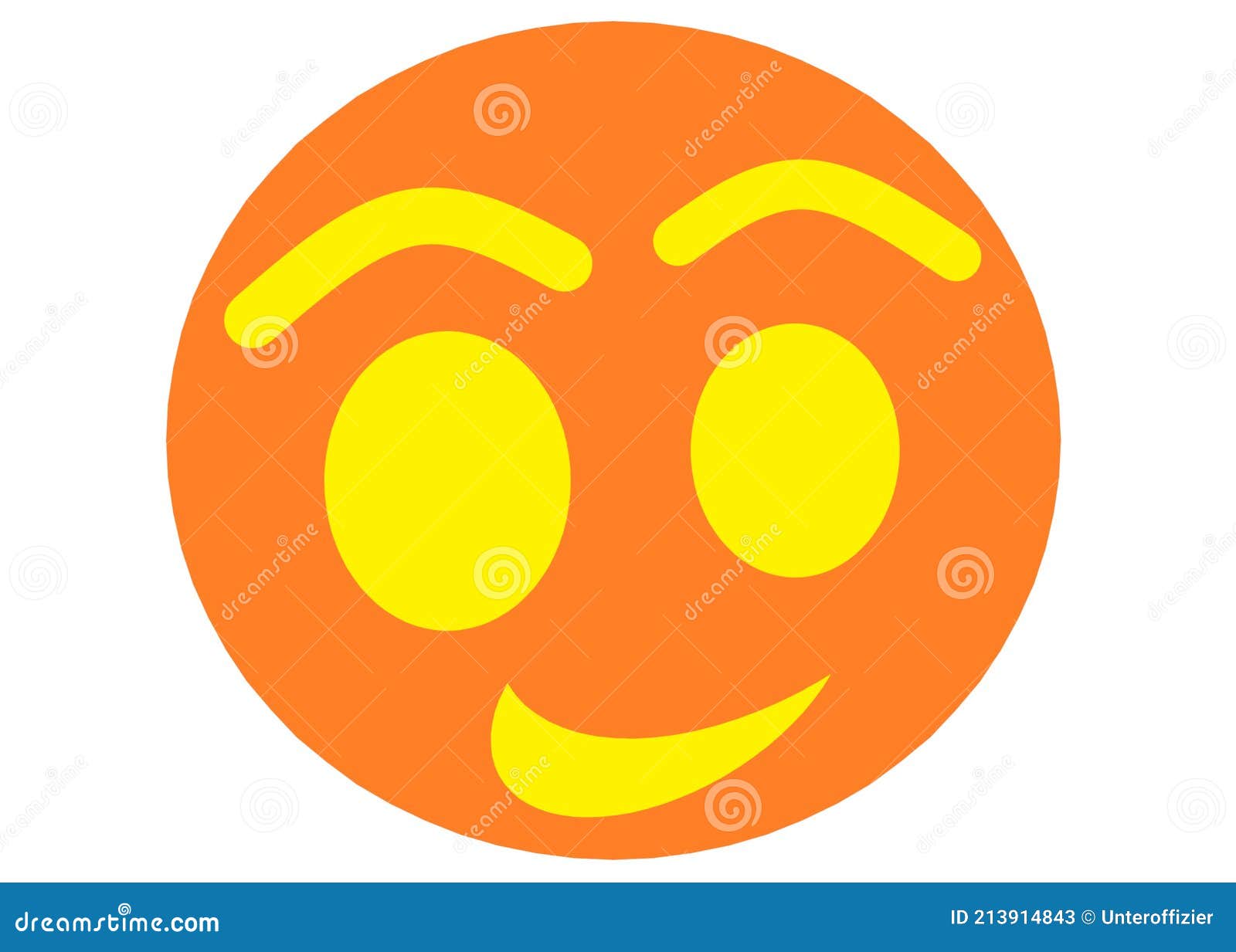 A Simple Symbol Emoticon of a Happy Facial Expression White Backdrop ...