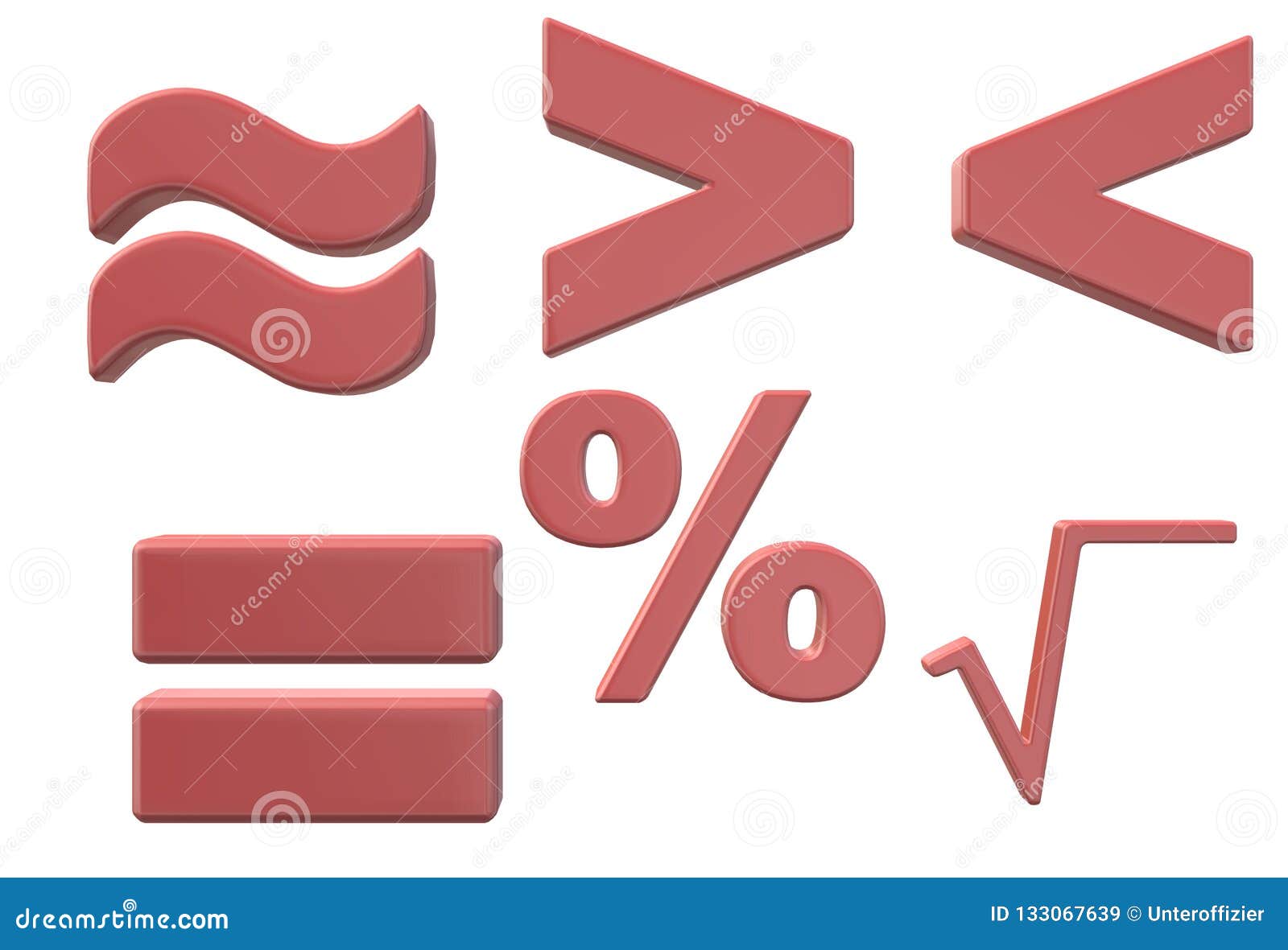 Symbols Used in Basic Elementary Mathematics Study Stock Illustration ...