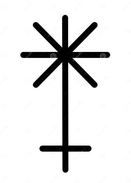 The Symbol of Juno Set Against a White Backdrop Stock Illustration ...