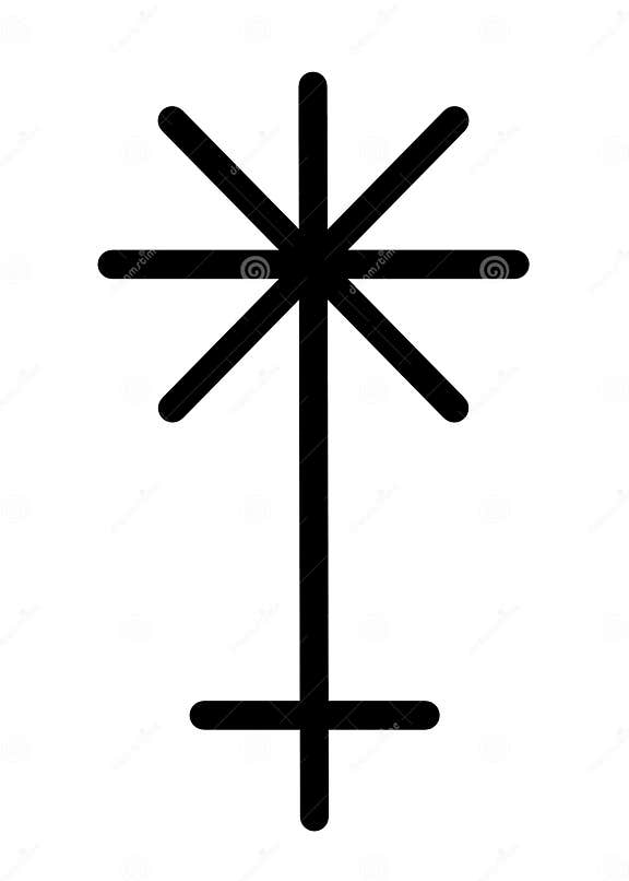 The Symbol of Juno Set Against a White Backdrop Stock Illustration ...