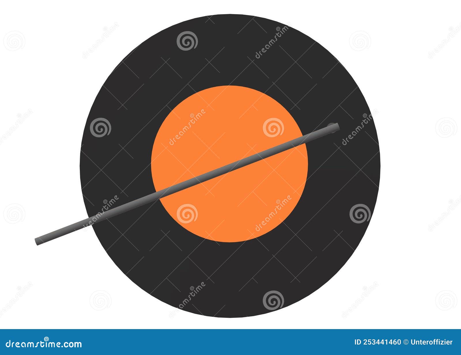 The Top Down View of a Turntable Record Player Stylus Player Needle ...