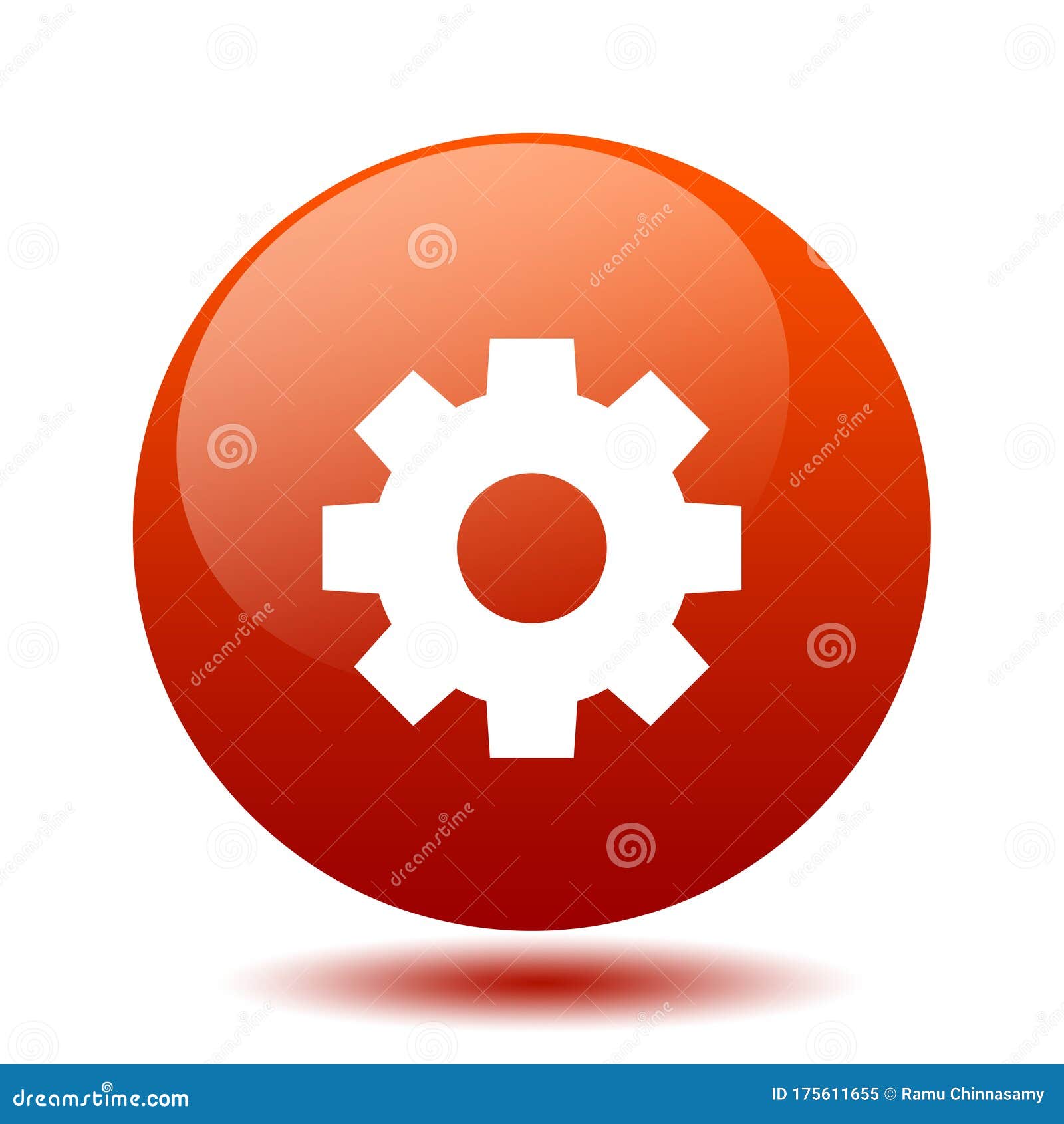 Setting gear icon button stock illustration. Illustration of icons ...
