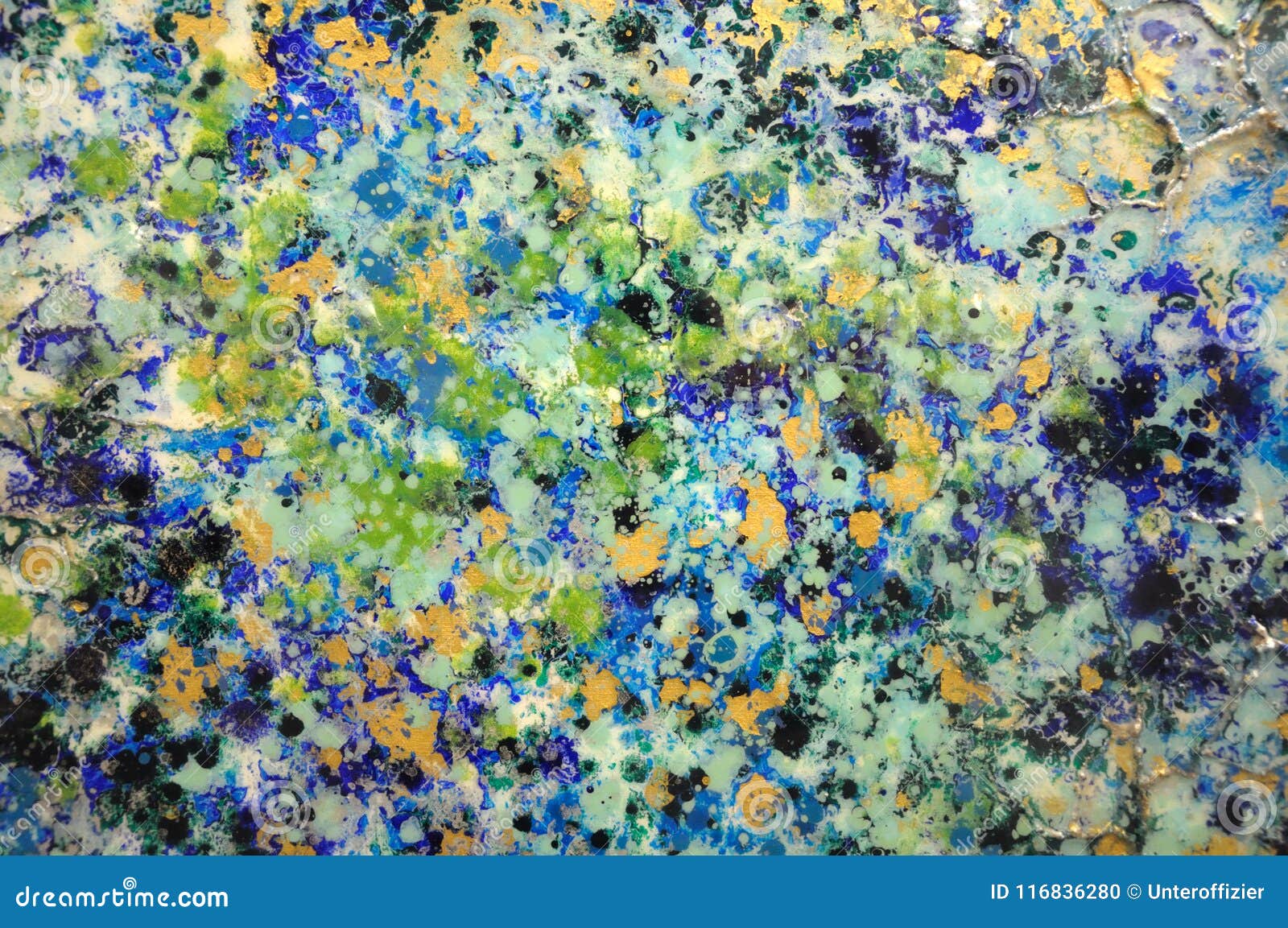 A Computer Generated Illustration of a Splash of Colors Stock ...