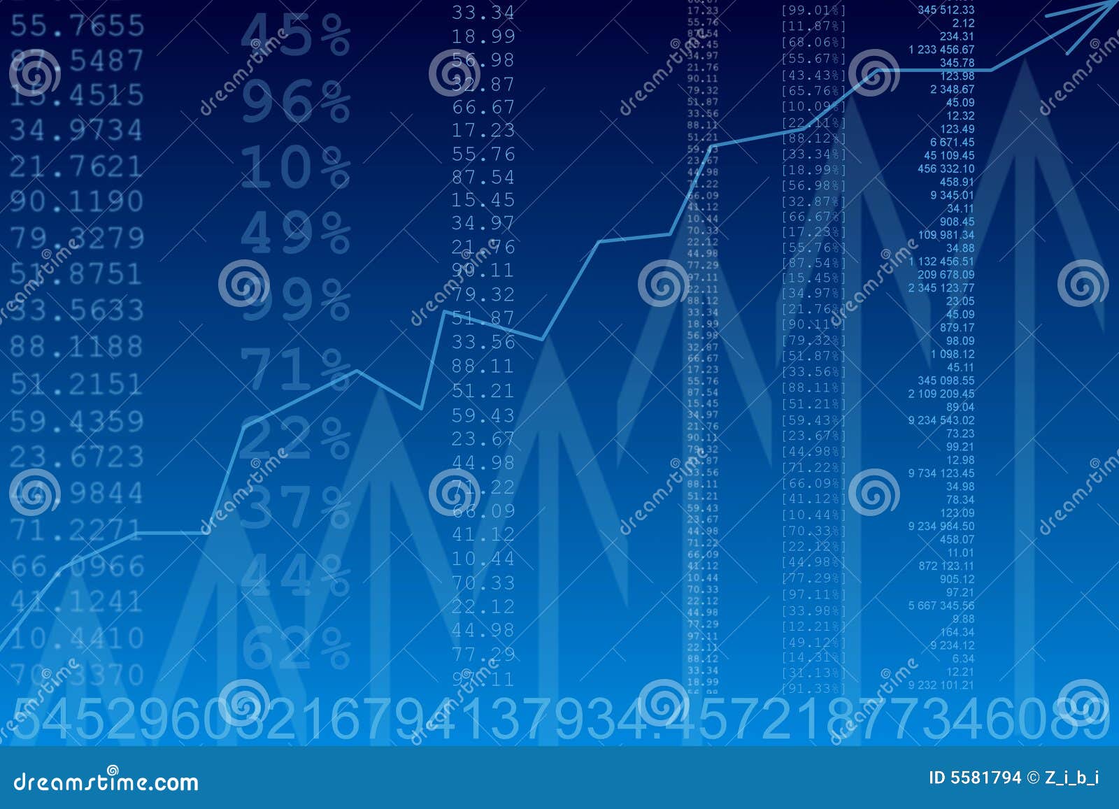 Computer Generated Image. Business Statistics Stock Illustration ...