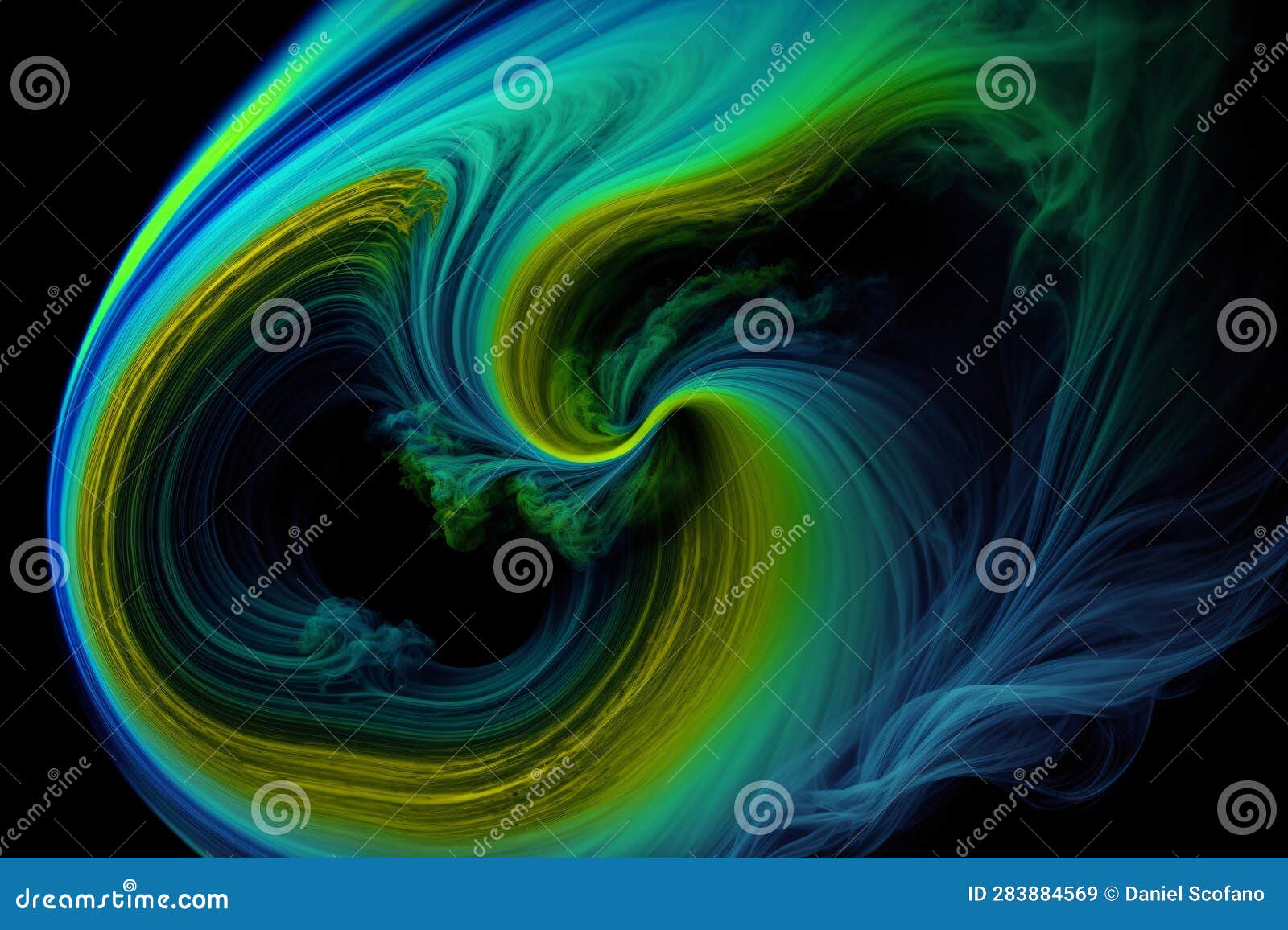 A Computer Generated Image of a Colorful Swirl. Generative AI Stock ...