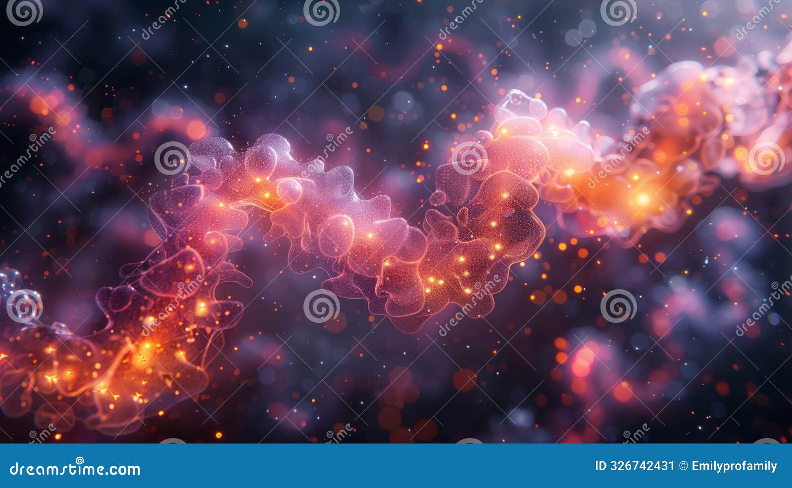Virtual Simulation of Synthetic Biological Systems Stock Image - Image ...