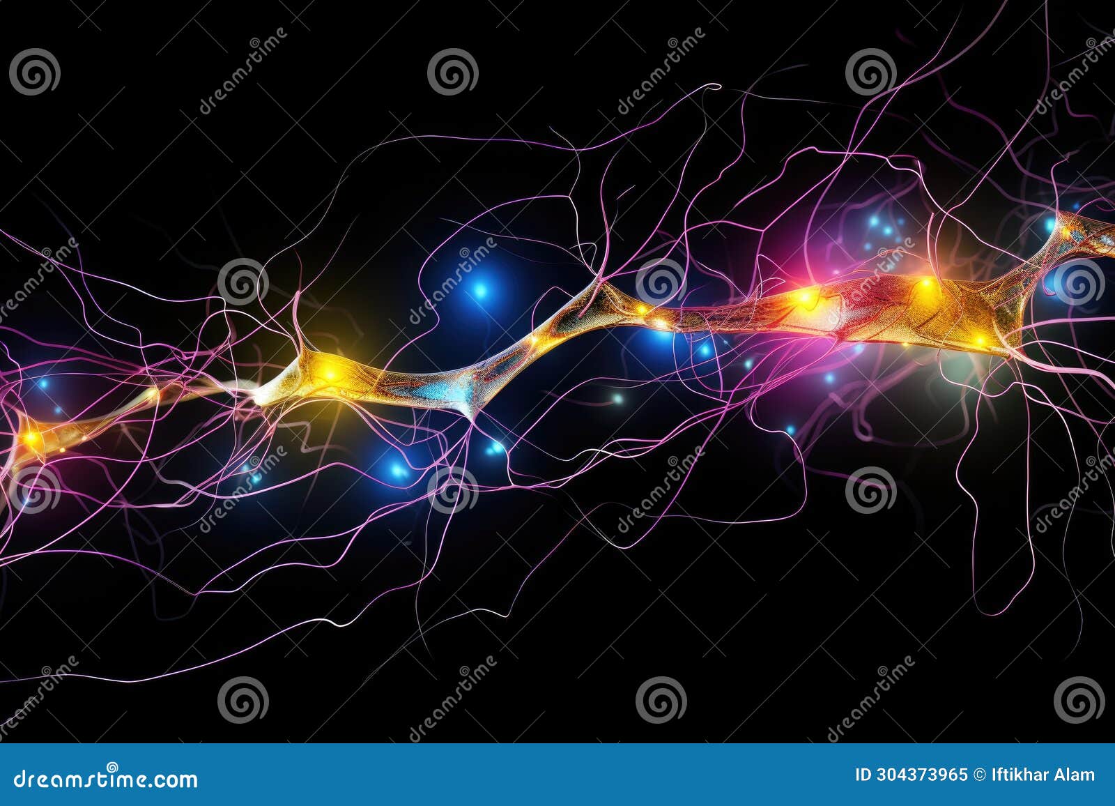 A Computer Generated Image Depicting a Network of Lights Creating a ...