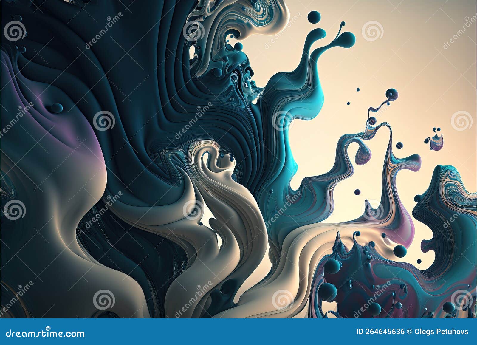 A Computer Generated Image of a Liquid Swirl Design on a Computer ...