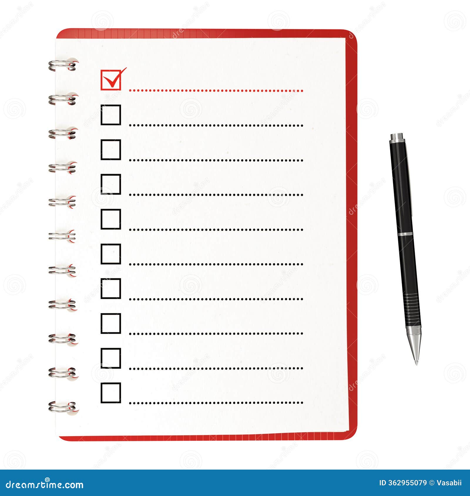 Notebook With Checklist Royalty-Free Stock Photography | CartoonDealer ...