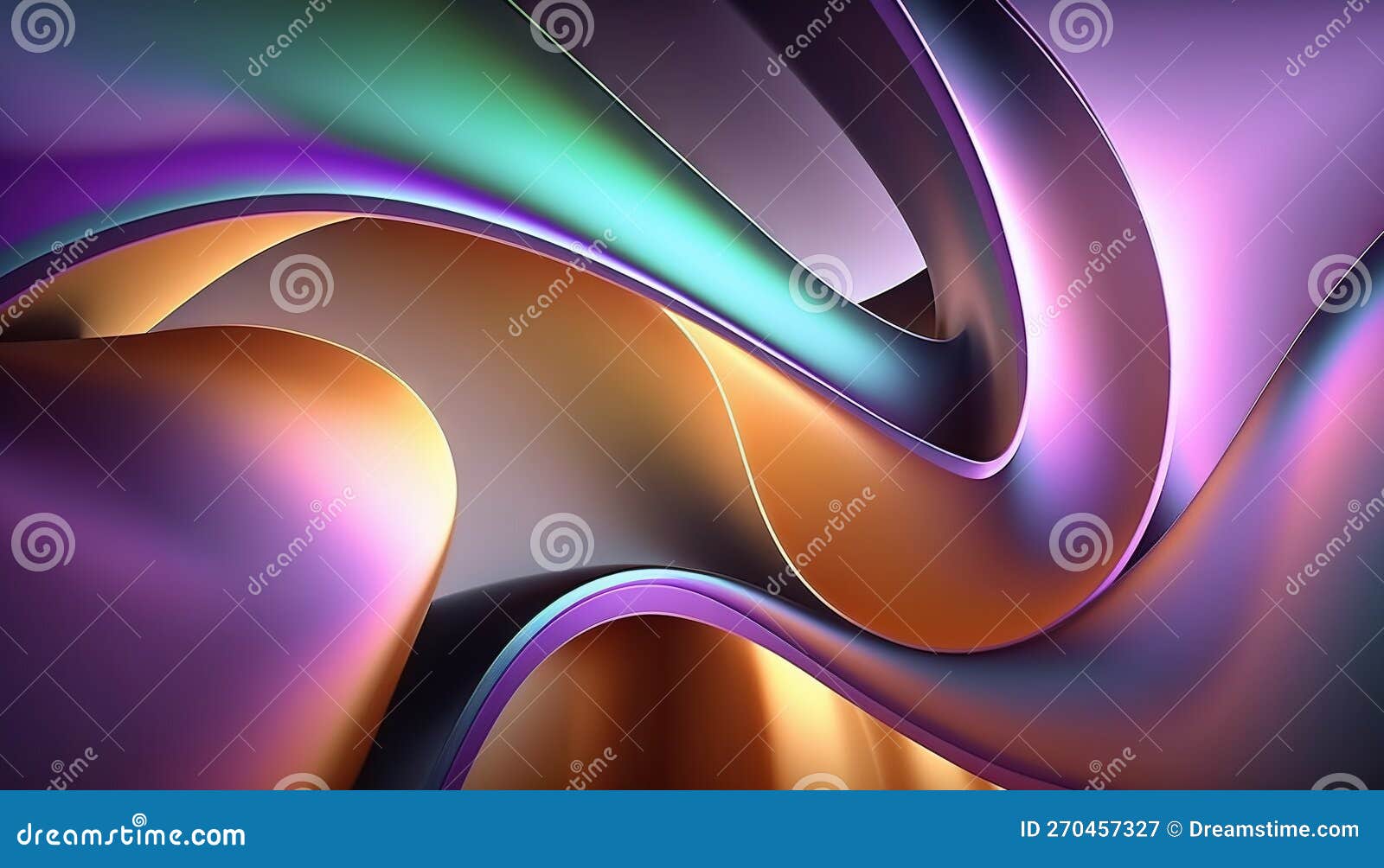 A Computer Generated Image of a Purple and Blue Swirl Design. Stock ...