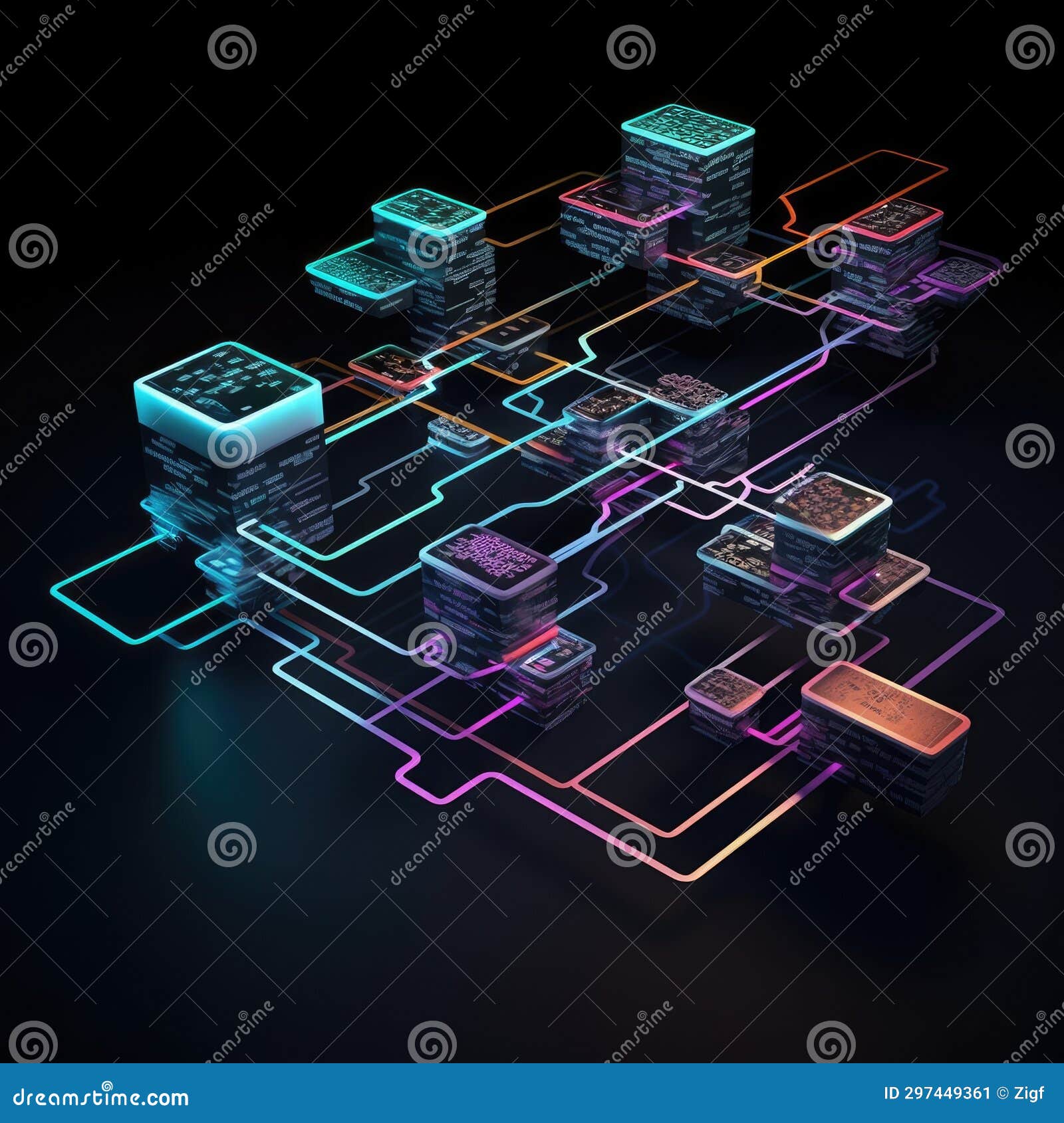 Computer-generated Image Shows Complex Network of Interconnected Nodes ... Computer-generated Image Shows Complex Network of Interconnected Nodes ...