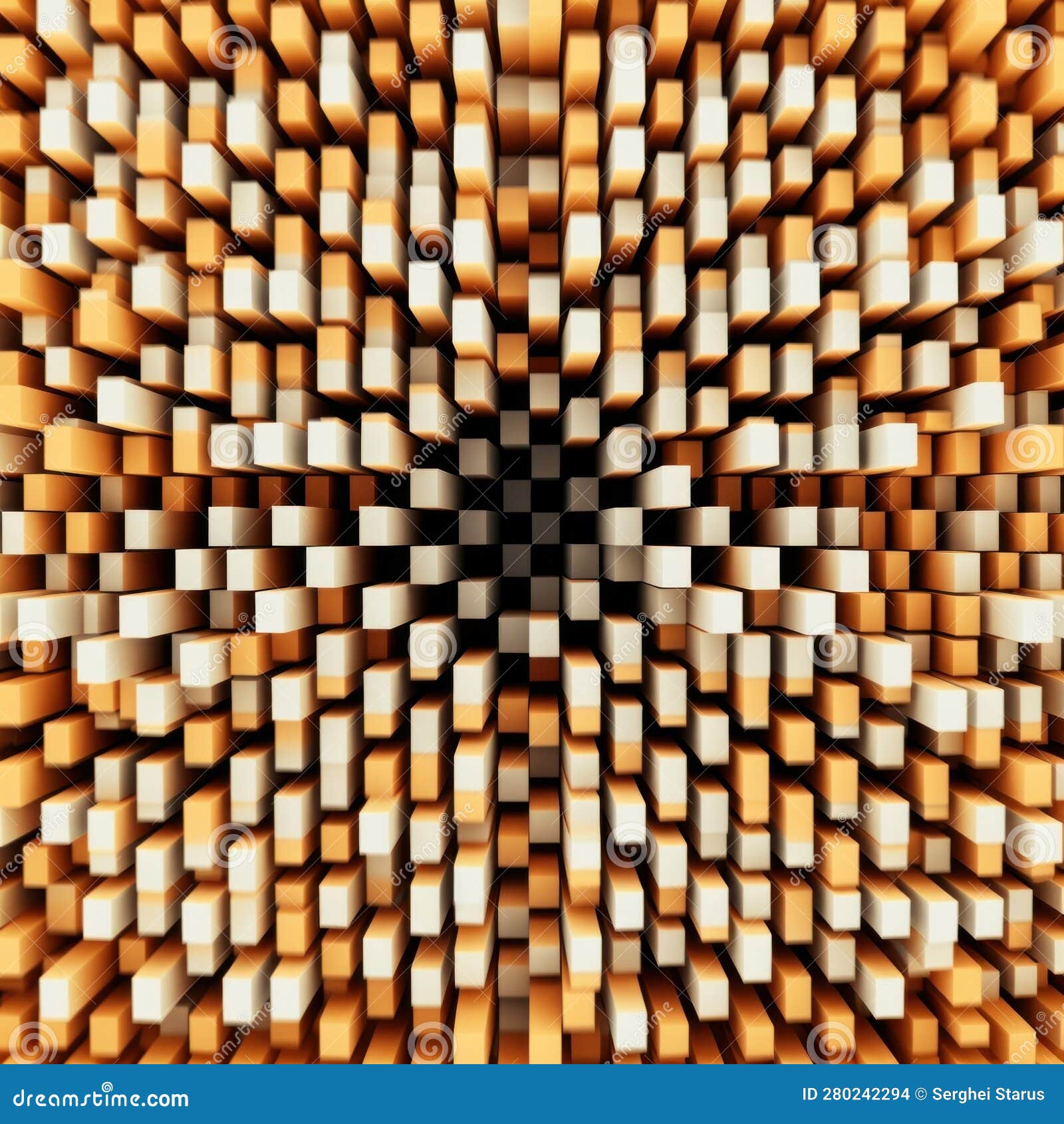 A Computer Generated Image of a Square Structure. Generative AI Image ...