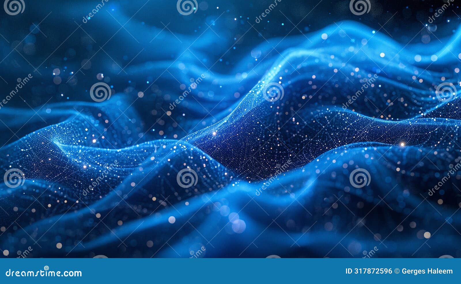 Computer Generated Image of Water Waves Stock Illustration ...