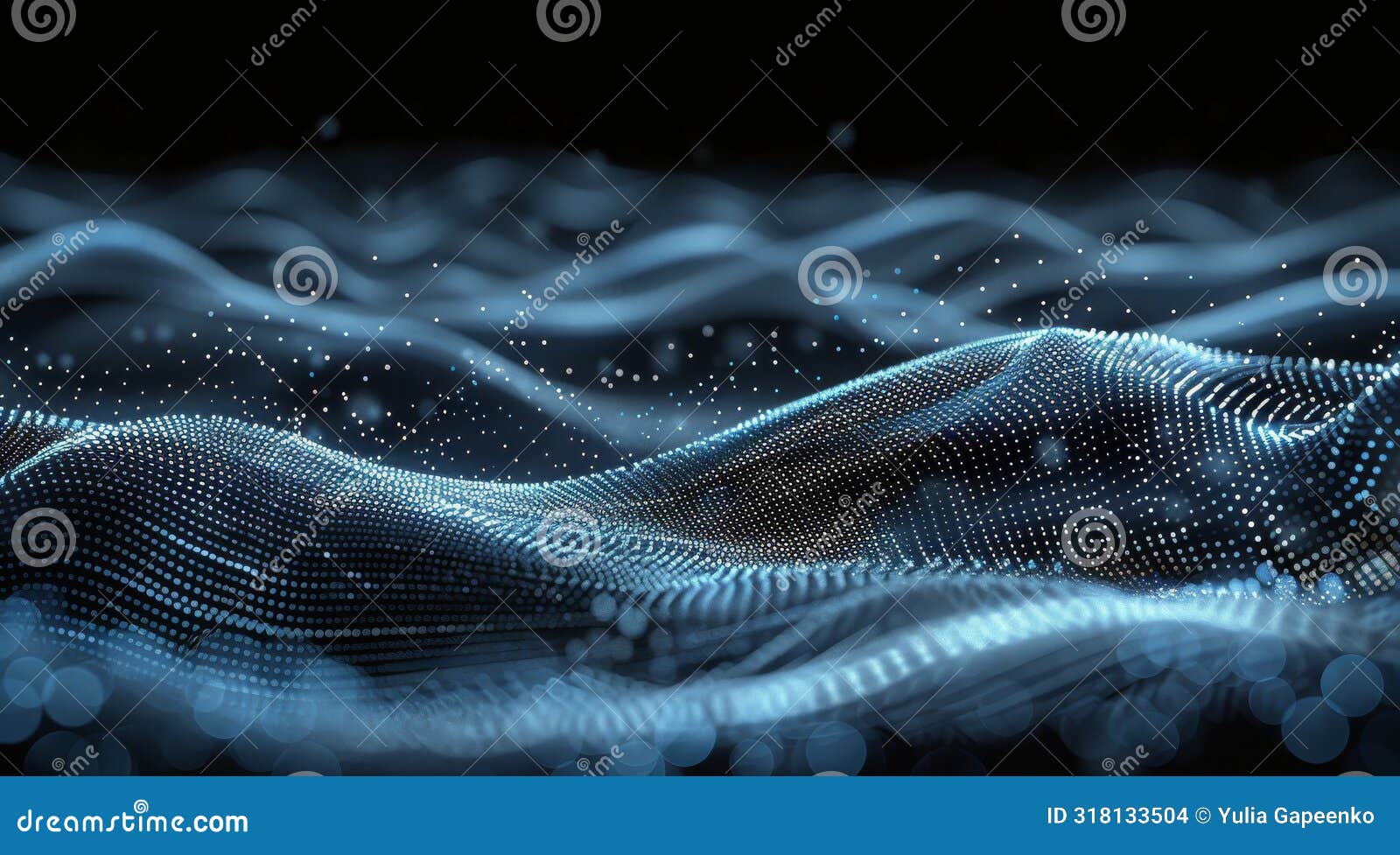 Computer Generated Image of Water Waves Stock Photo - Image of ...