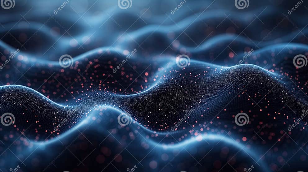 Computer Generated Image of Water Waves Stock Illustration ...