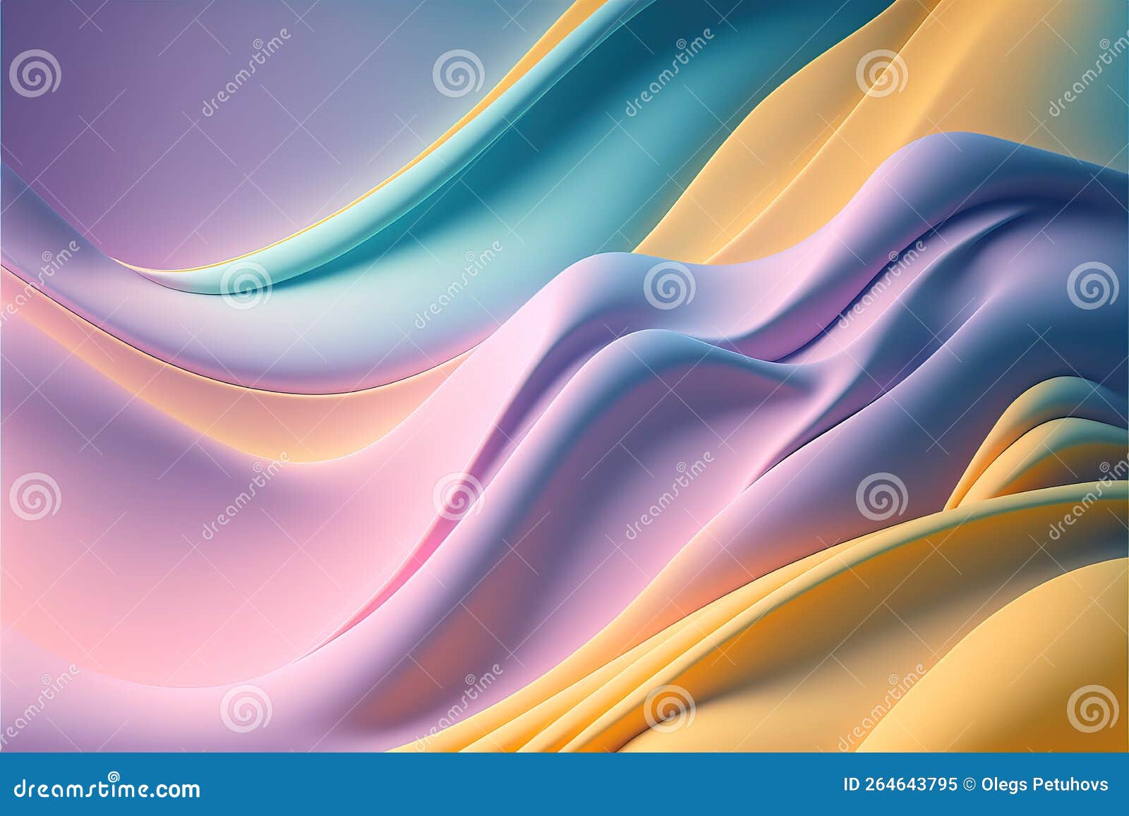 A Computer Generated Image of a Wavy Background with a Blue Stock ...