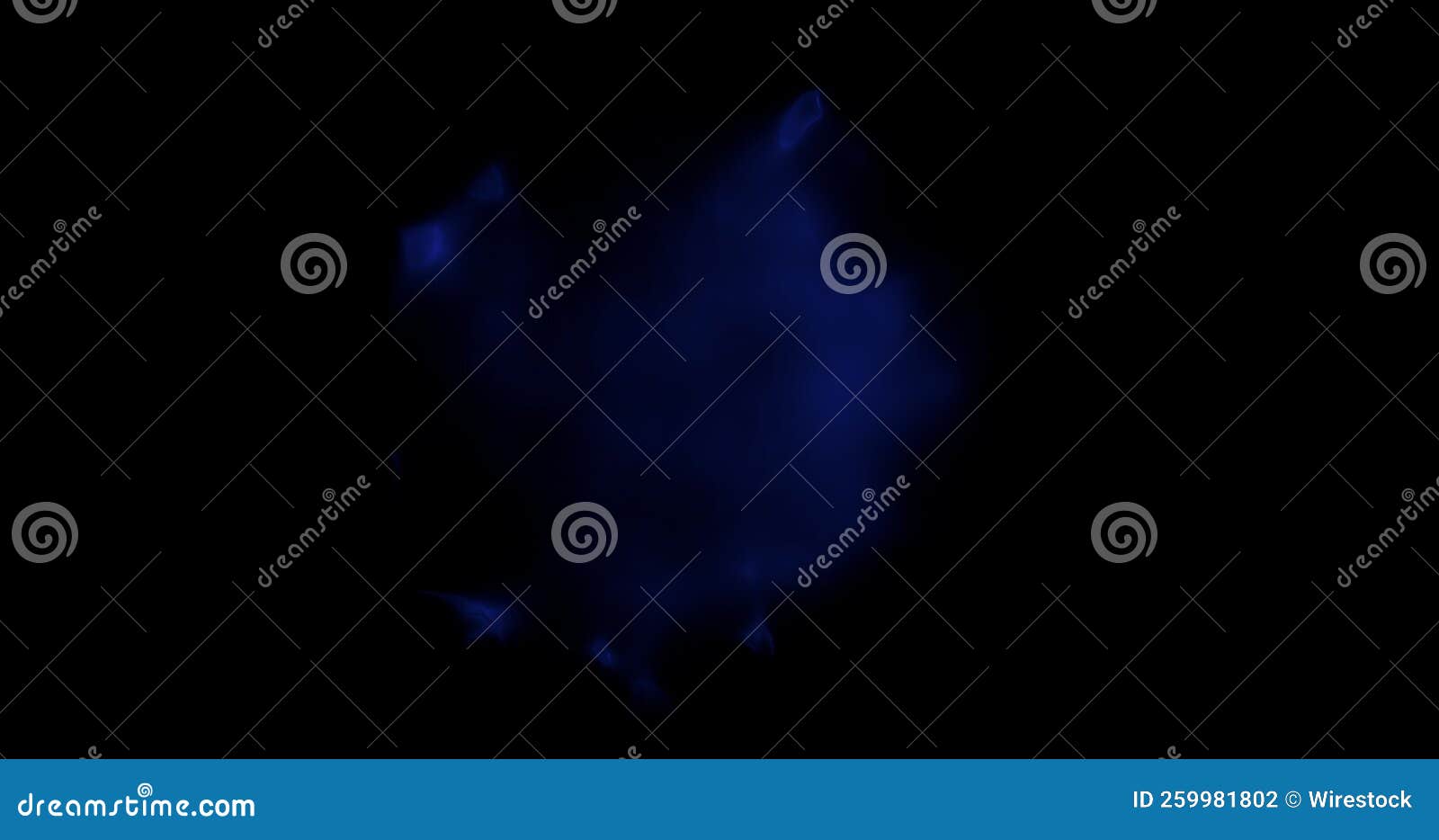 Computer-generated Imagery of a Blue Glowing Abstract Sphere Changing ...