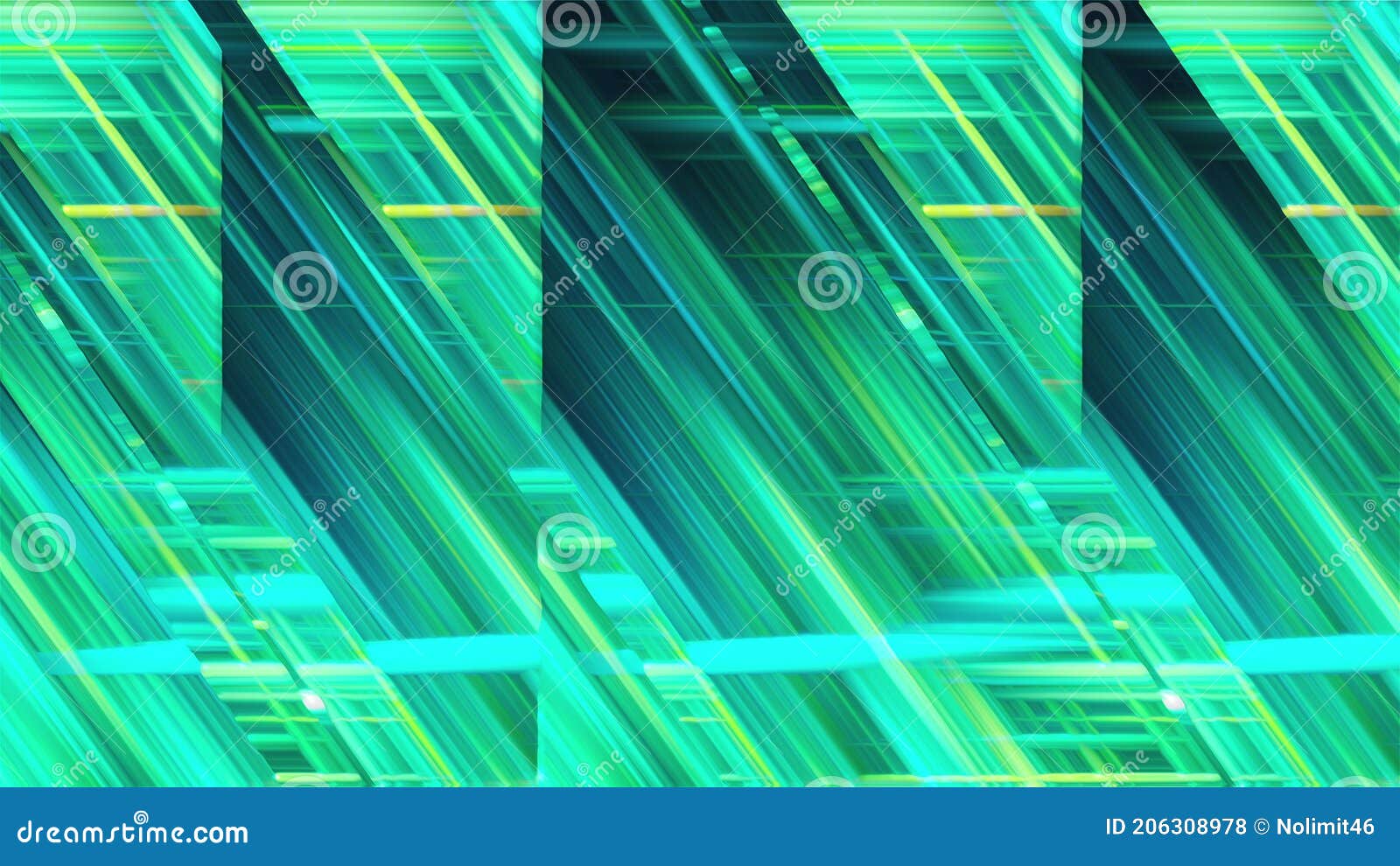 Computer Generated Inclined and Horizontal Glass Stripes with Many Thin ...