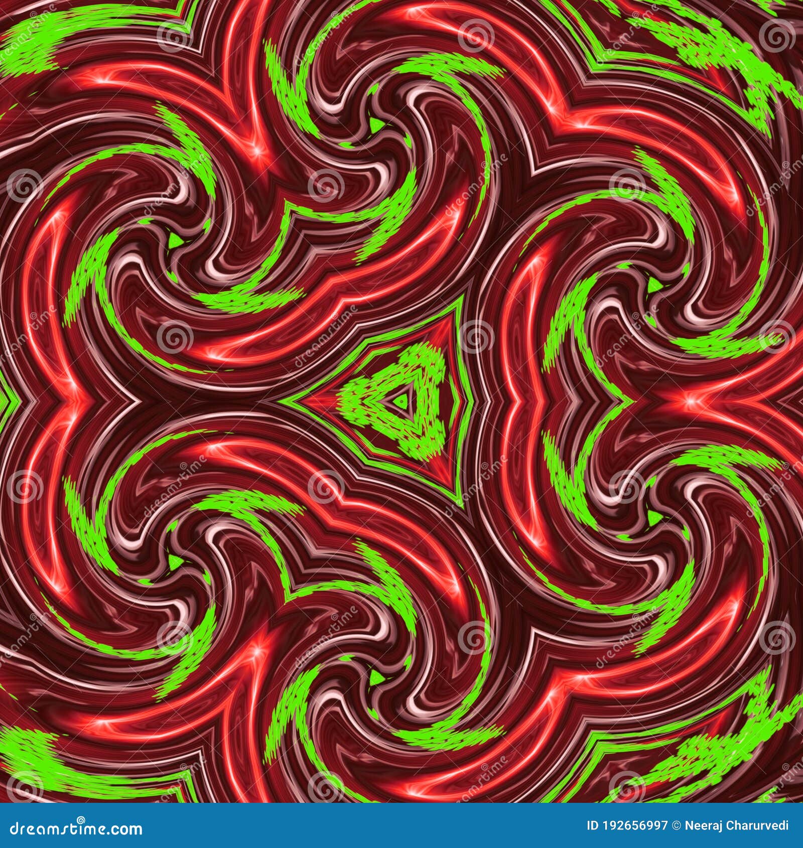 Computer Generated Looping Graphic Rendered Art Stock Illustration ...