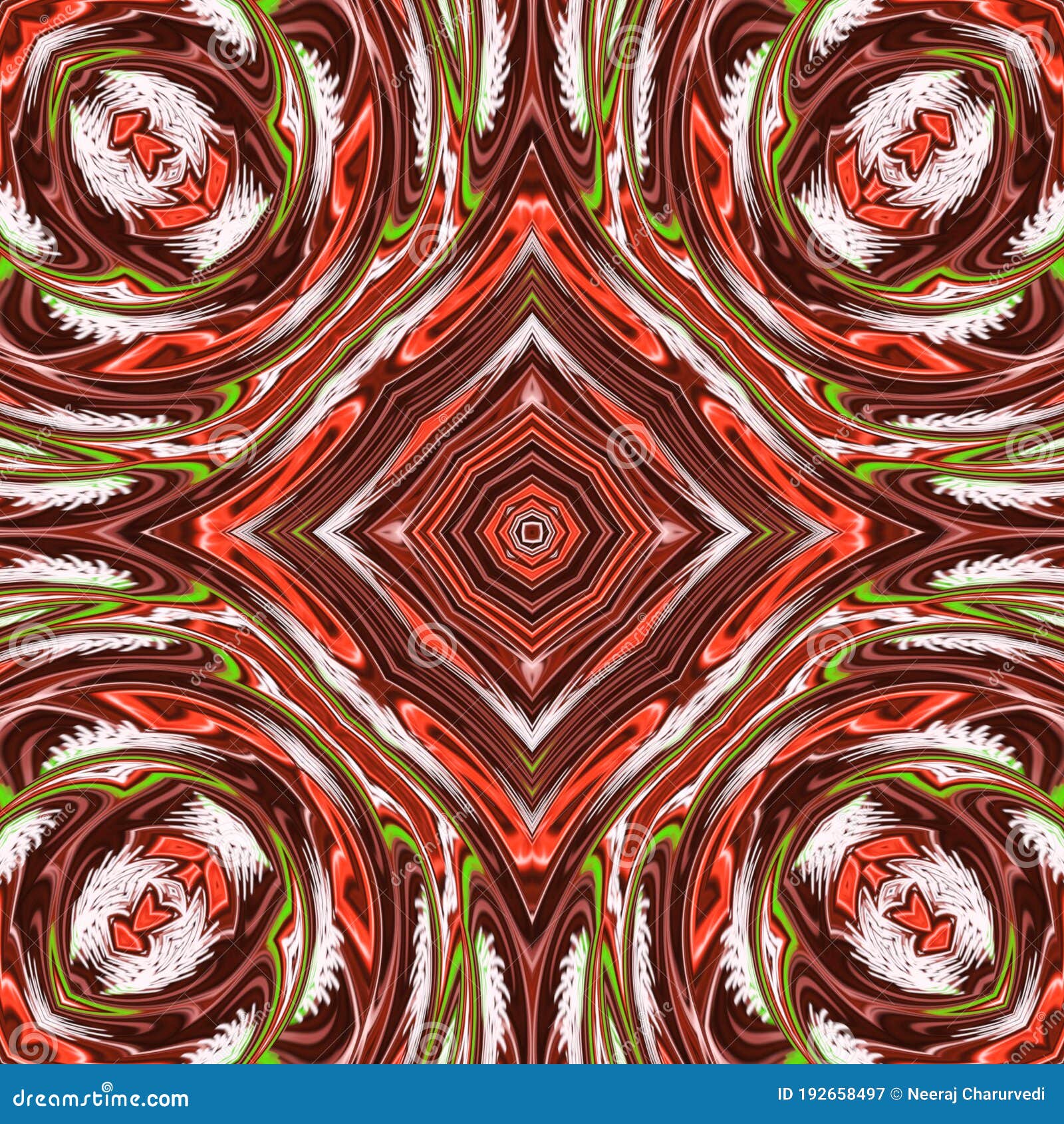 Computer Generated Looping Graphic Rendered Art Stock Illustration ...