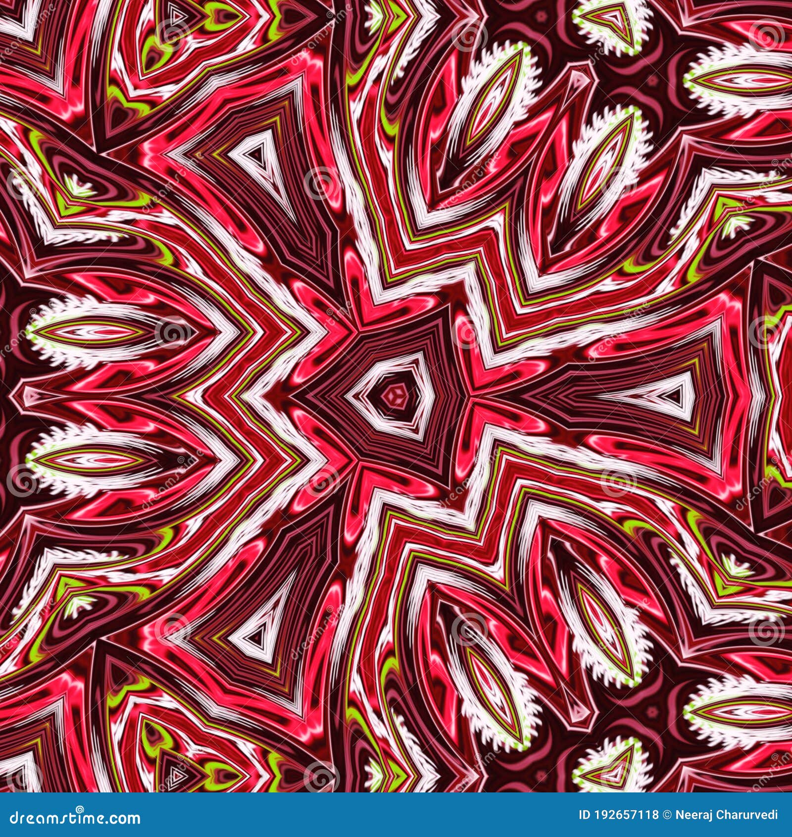 Computer Generated Looping Graphic Rendered Art Stock Illustration ...