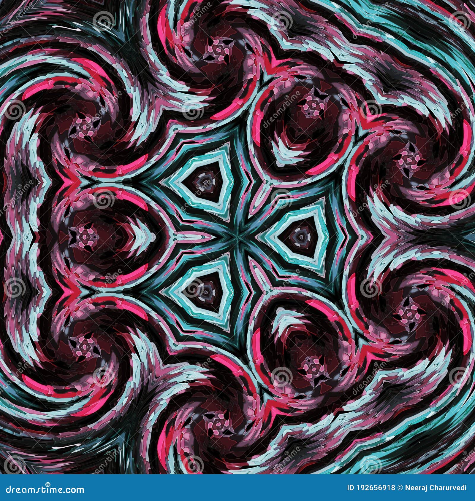 Computer Generated Looping Graphic Rendered Art Stock Illustration ...