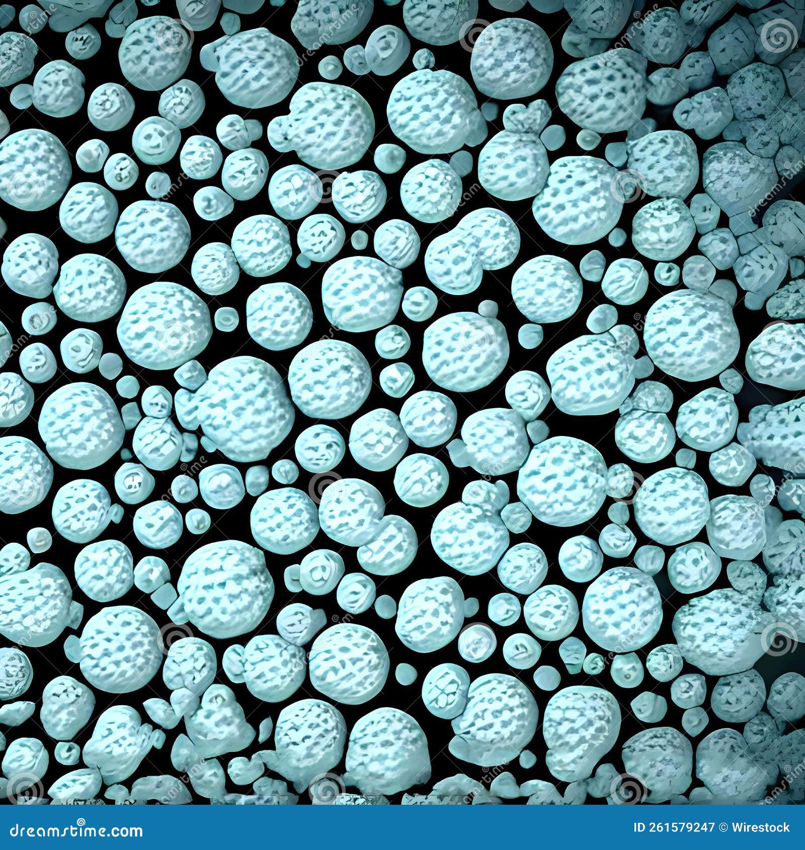 Computer Generated Multiple Virus Bacteria Floating in a Cellular ...