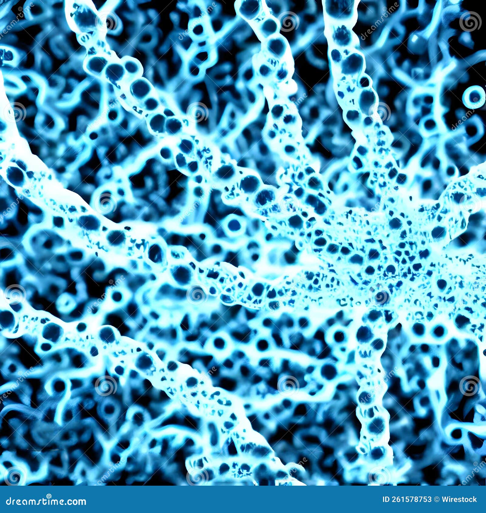 Computer Generated Multiple Virus Bacteria Floating in a Cellular ...